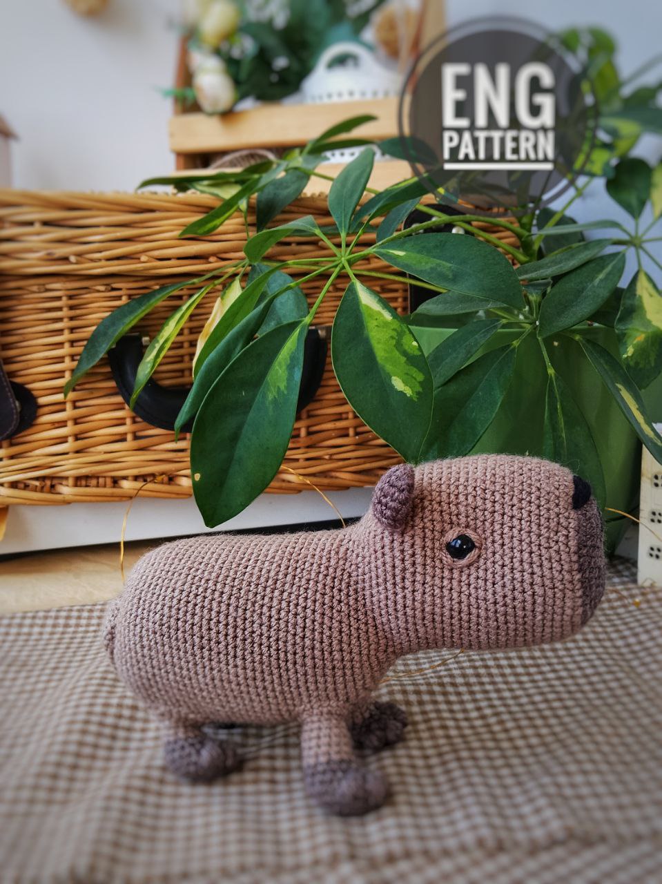 Amigurumi Capybara crochet pattern. Crochet capybara pattern - Inspire ...