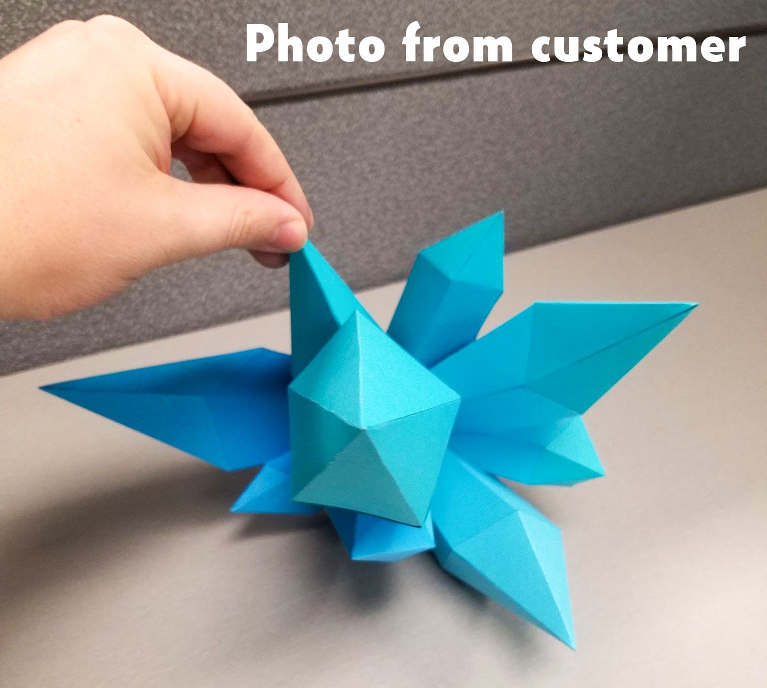 DIY Paper craft Crystal, 3D papercraft model, PDF template, - Inspire ...