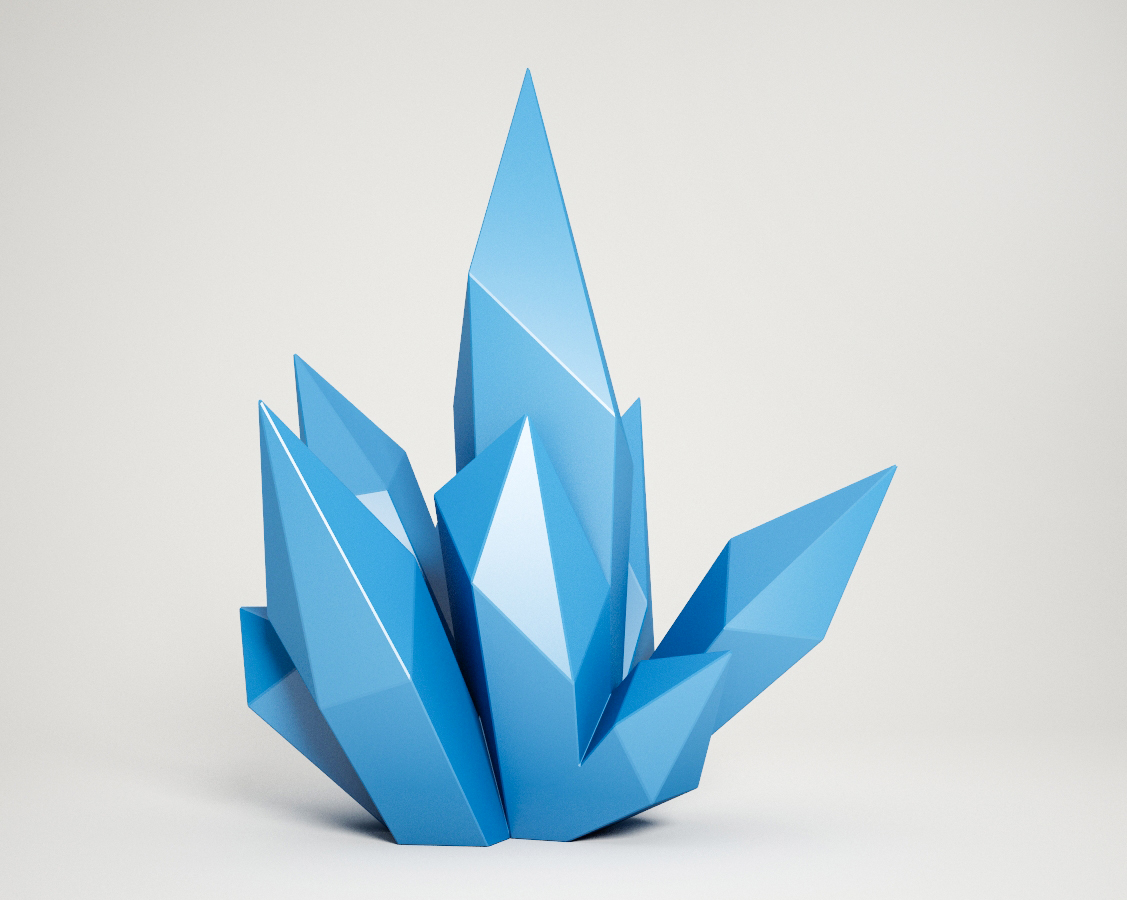 DIY Paper craft Crystal, 3D papercraft model, PDF template, - Inspire ...