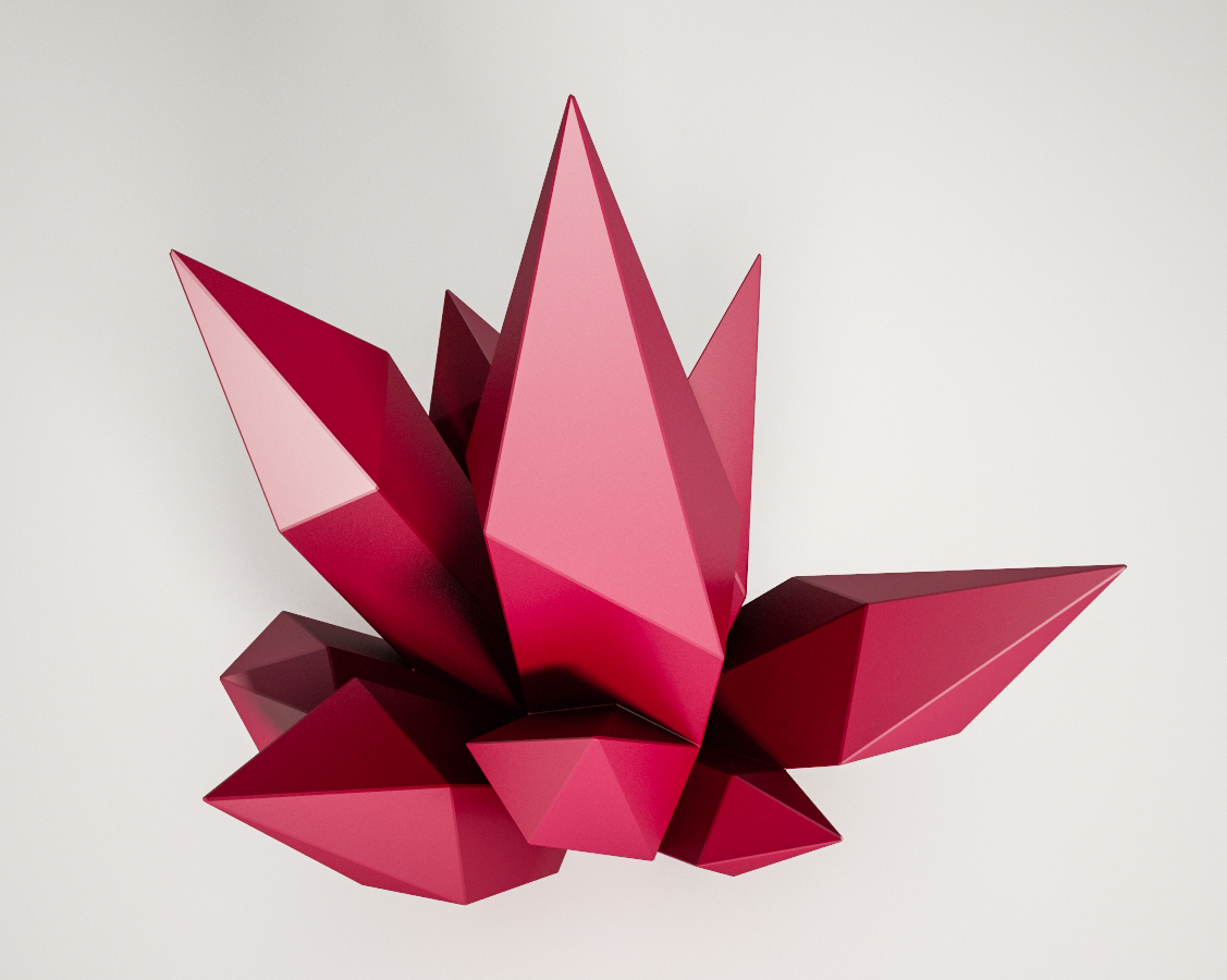 DIY Paper craft Crystal, 3D papercraft model, PDF template, - Inspire ...