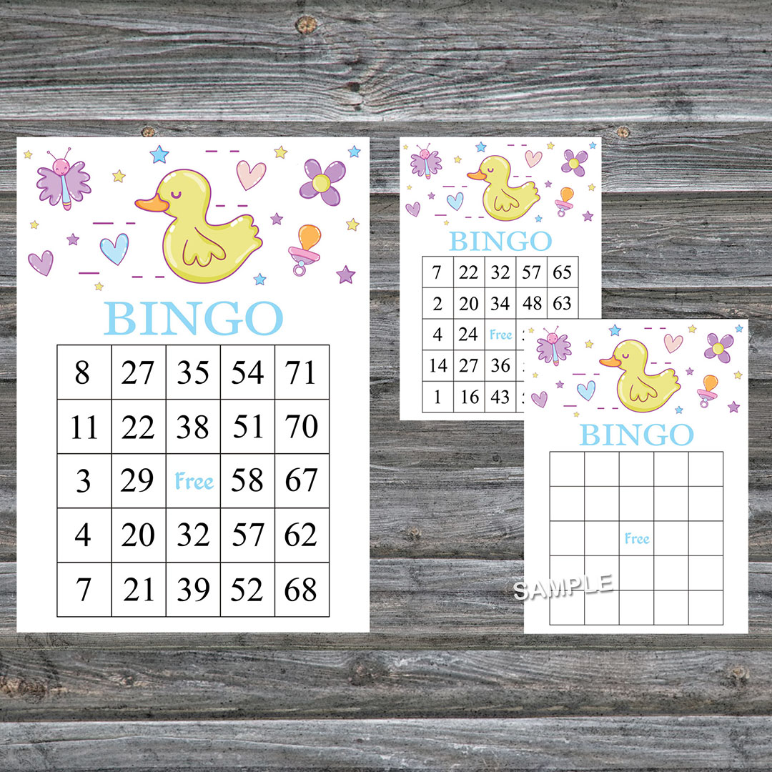 Rubber duck bingo cards,Rubber duck bingo game,Rubber duck p - Inspire ...