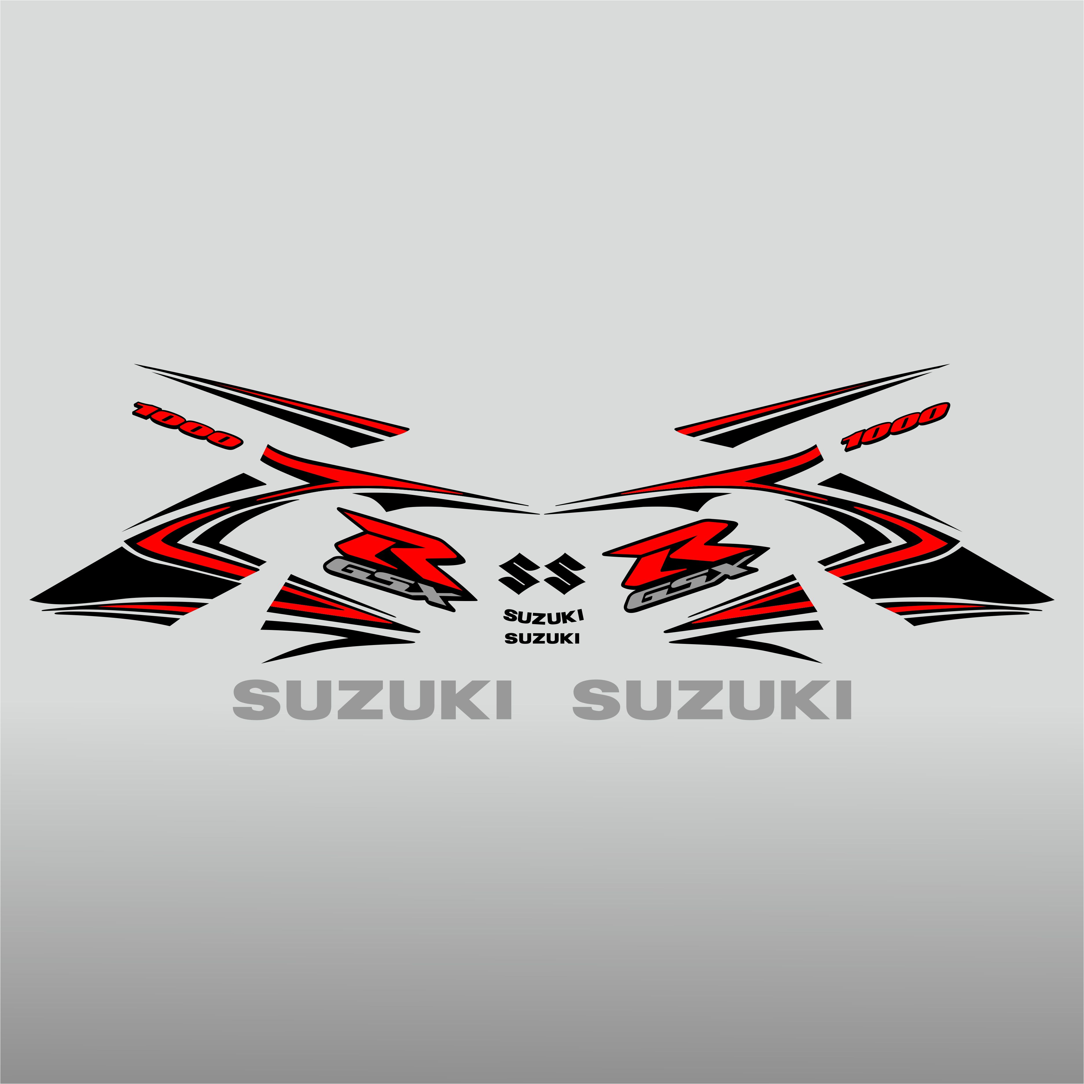 Graphic vinyl decals for Suzuki GSX-R 750 motorcycle 2007-20 - Inspire ...