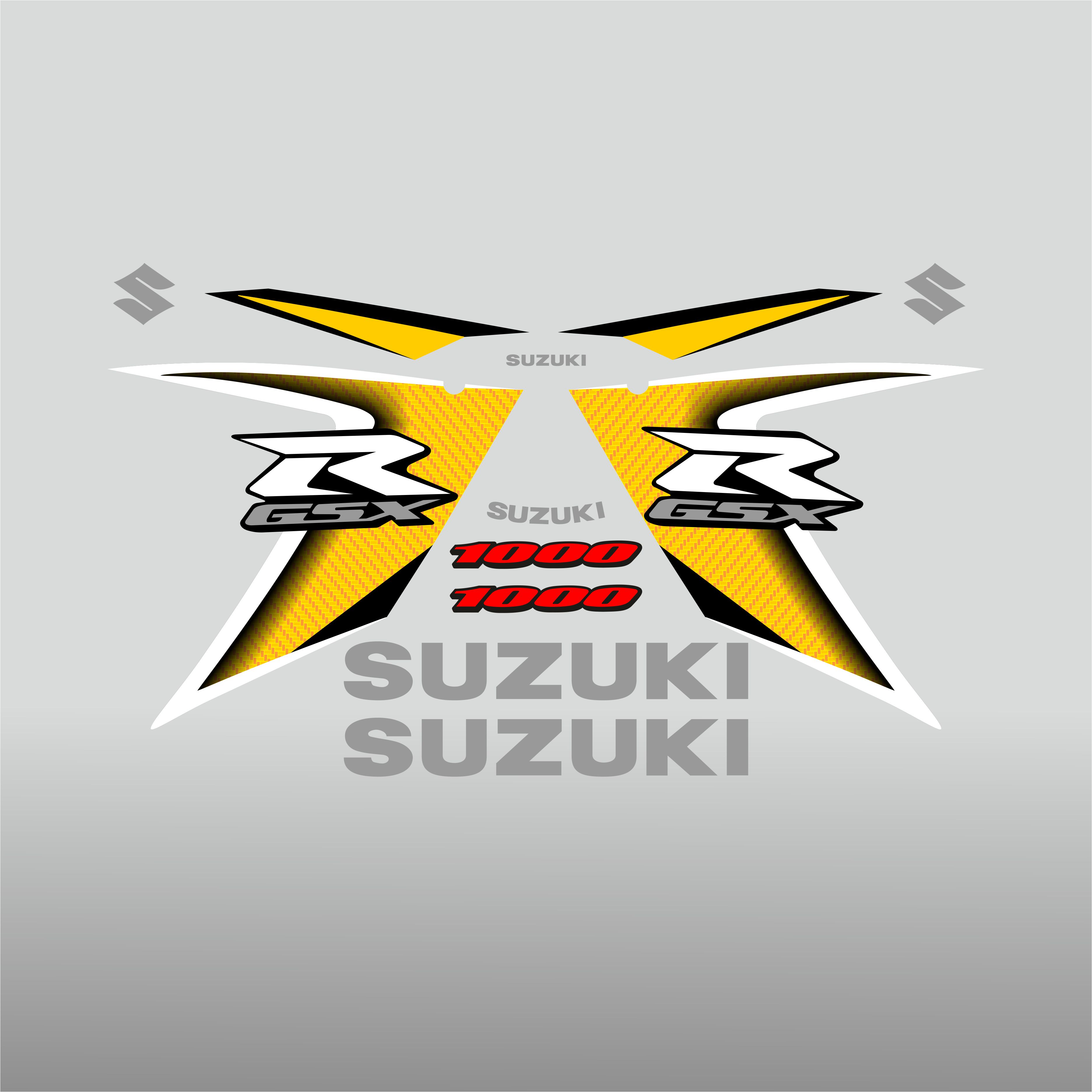 Graphic vinyl decals for Suzuki GSX-R 1000 motorcycle 2007-2 | Inspire ...