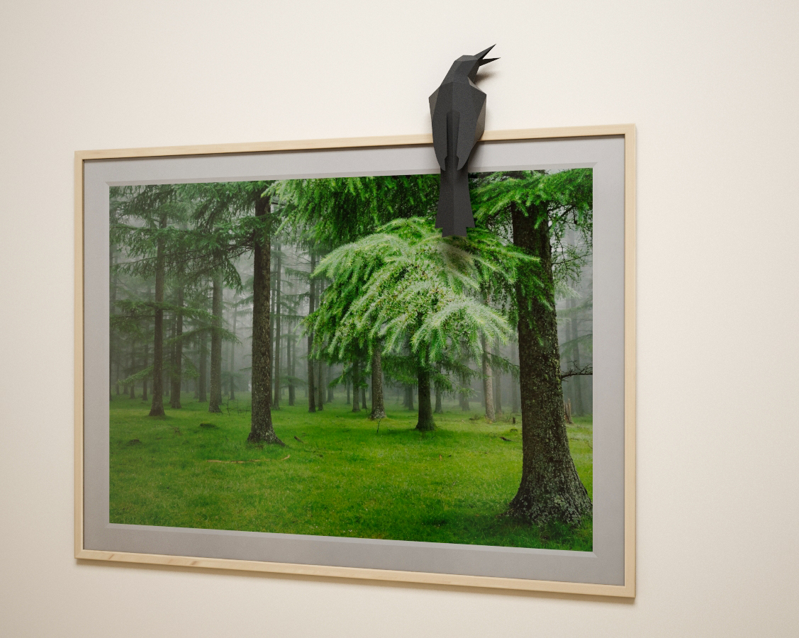 DIY Bird for a frame, papercraft bird, animal paper craft 3D - Inspire ...