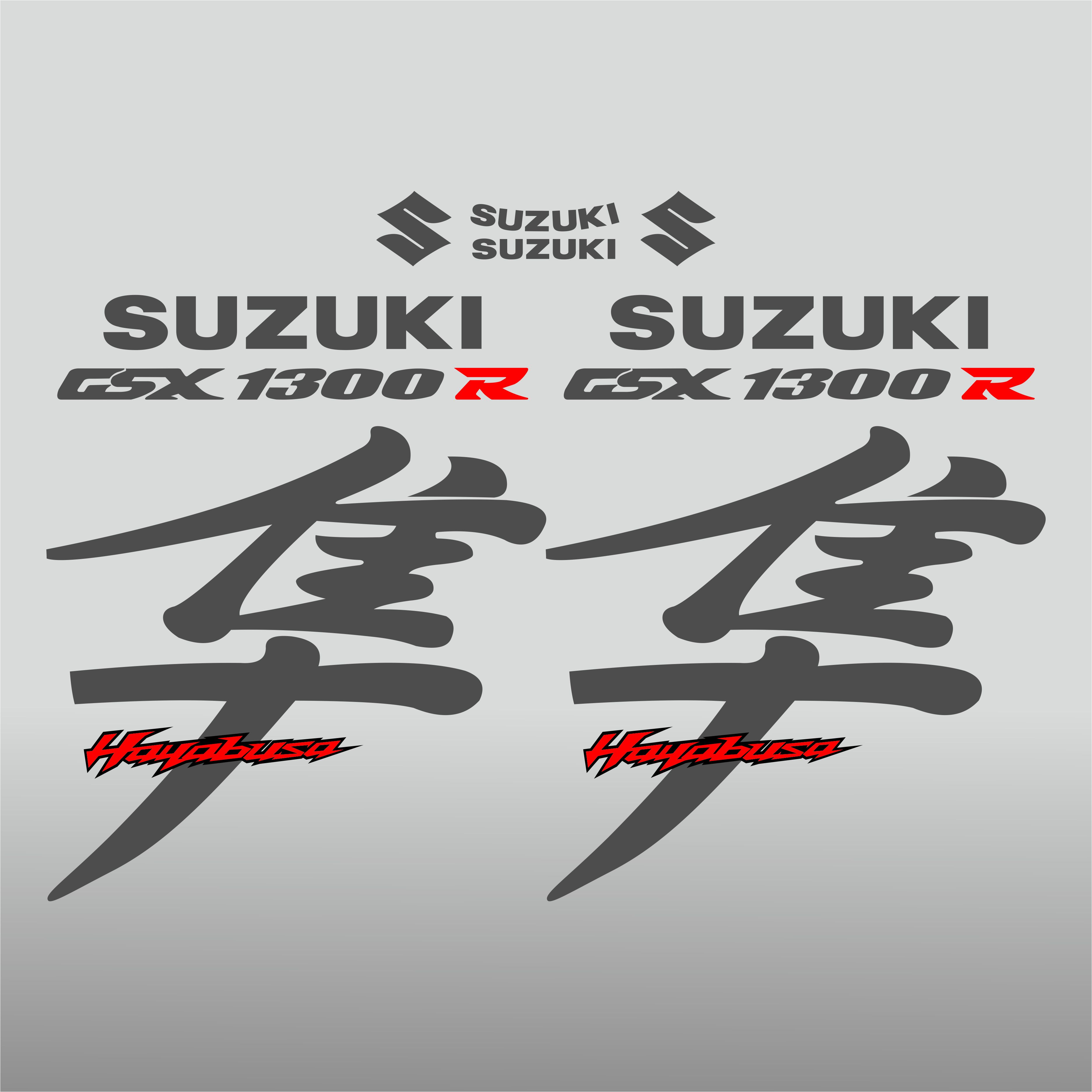 Graphic vinyl decals for Suzuki GSX-R 1300 Hayabusa motorcyc - Inspire ...