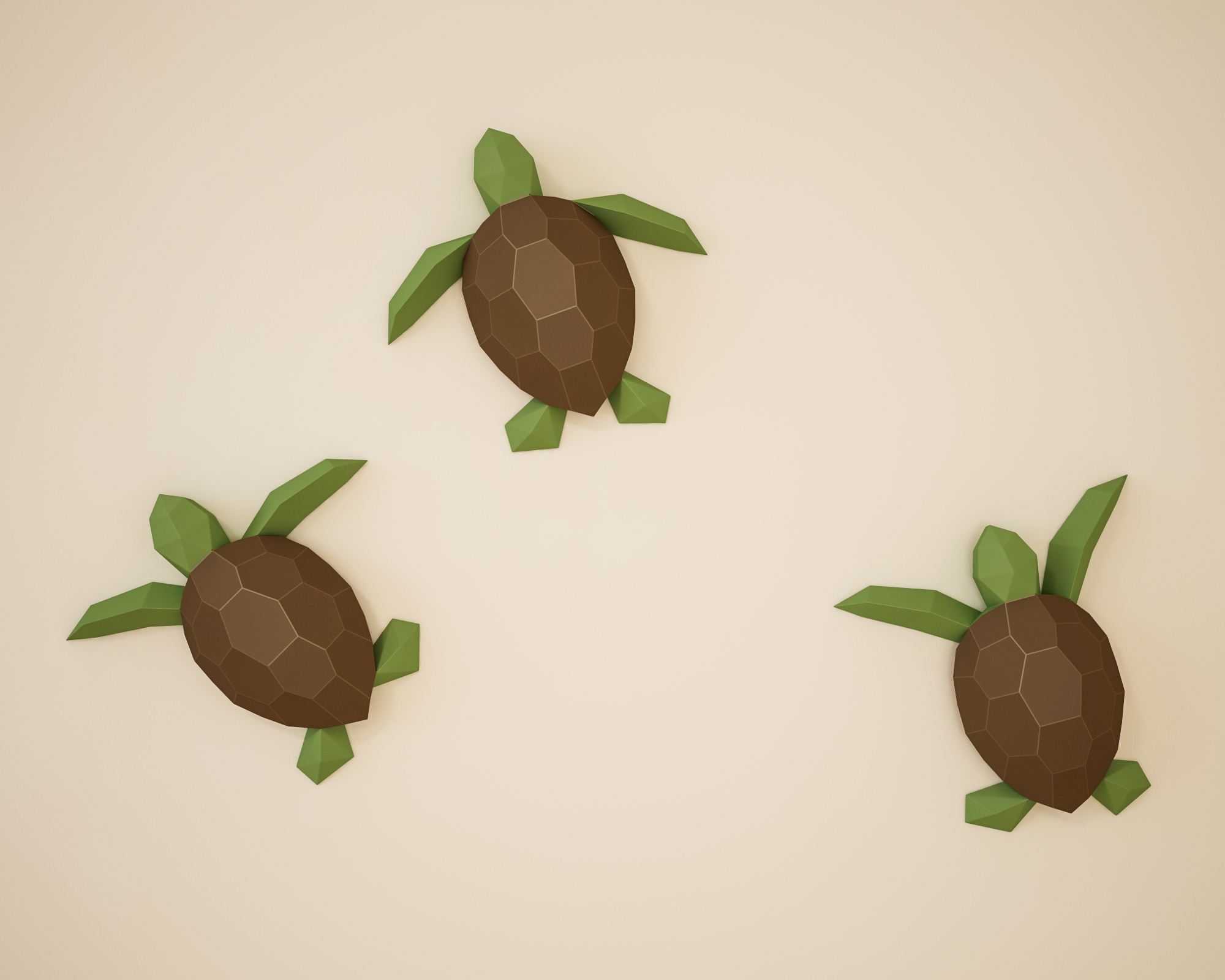 Papercraft Turtles, Paper Craft turtle model, Tortoise PDF t | Inspire ...
