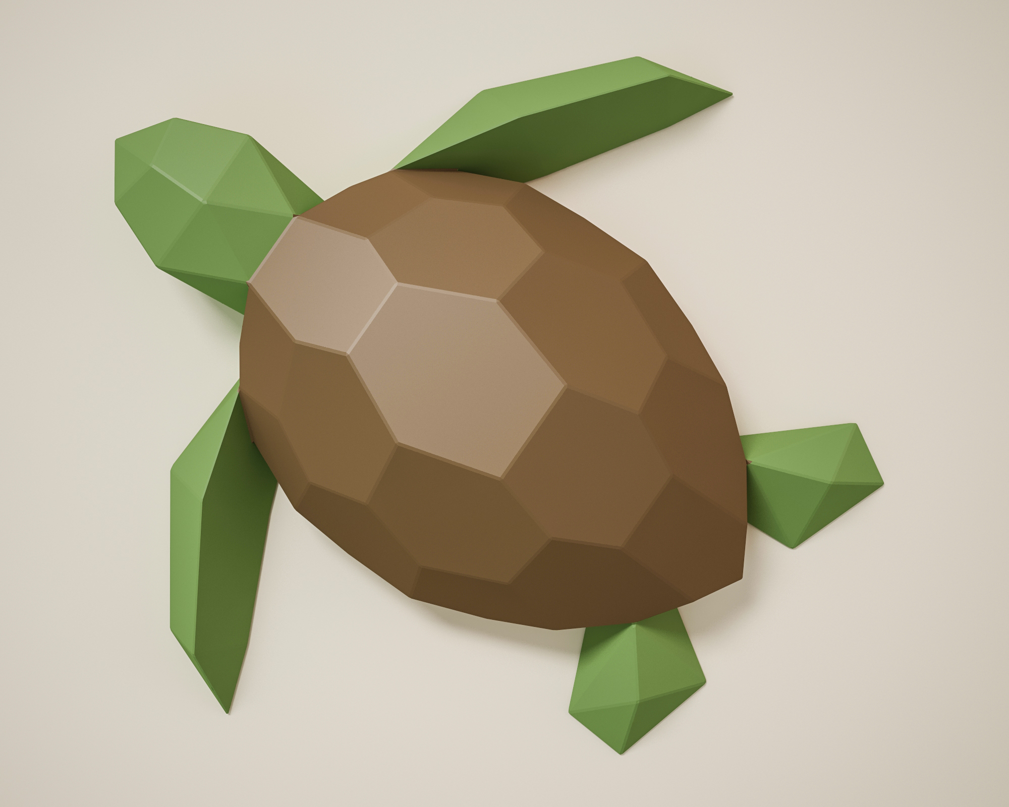 Papercraft Turtles, Paper Craft turtle model, Tortoise PDF t - Inspire ...