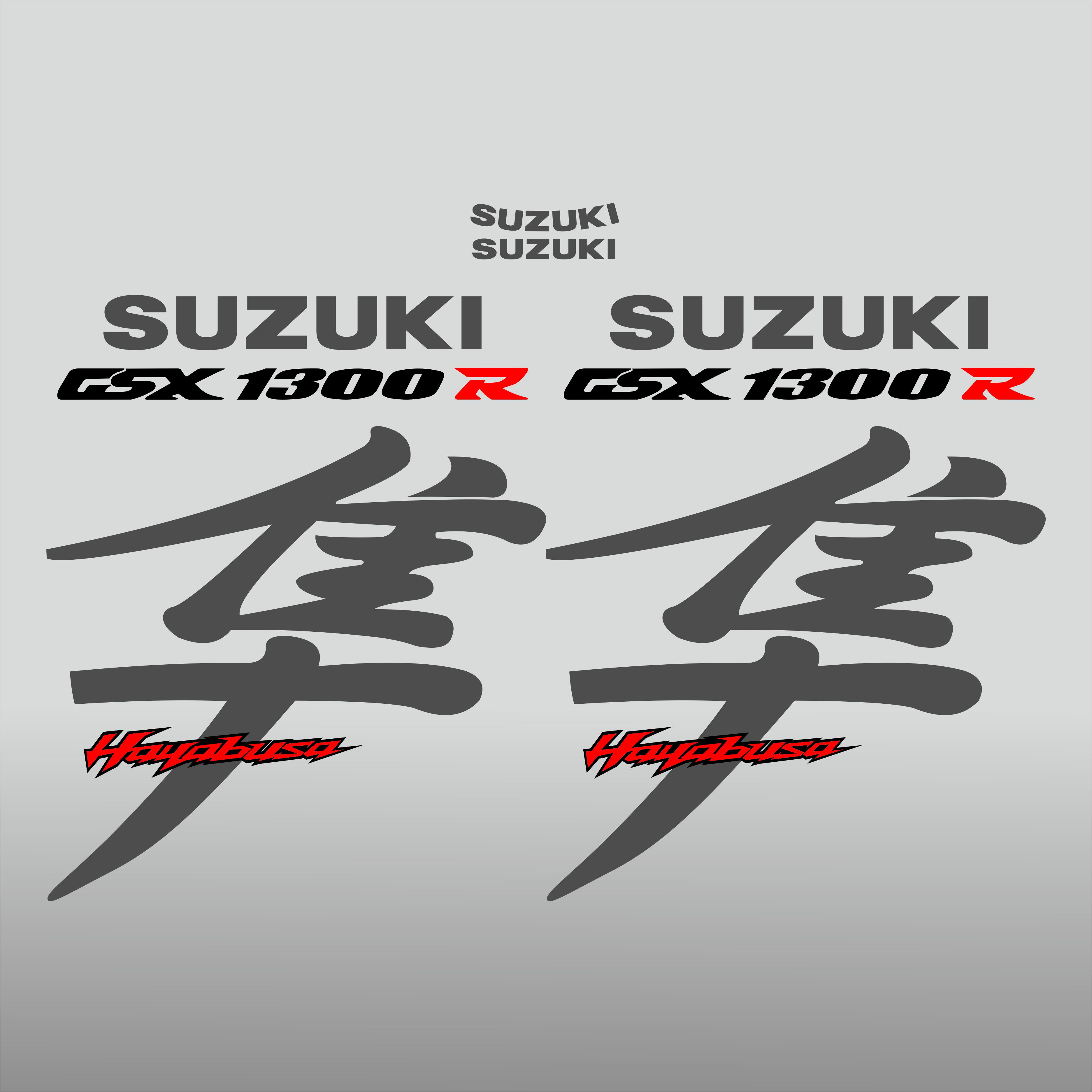 Graphic vinyl decals for Suzuki GSX-R 1300 Hayabusa motorcyc - Inspire ...