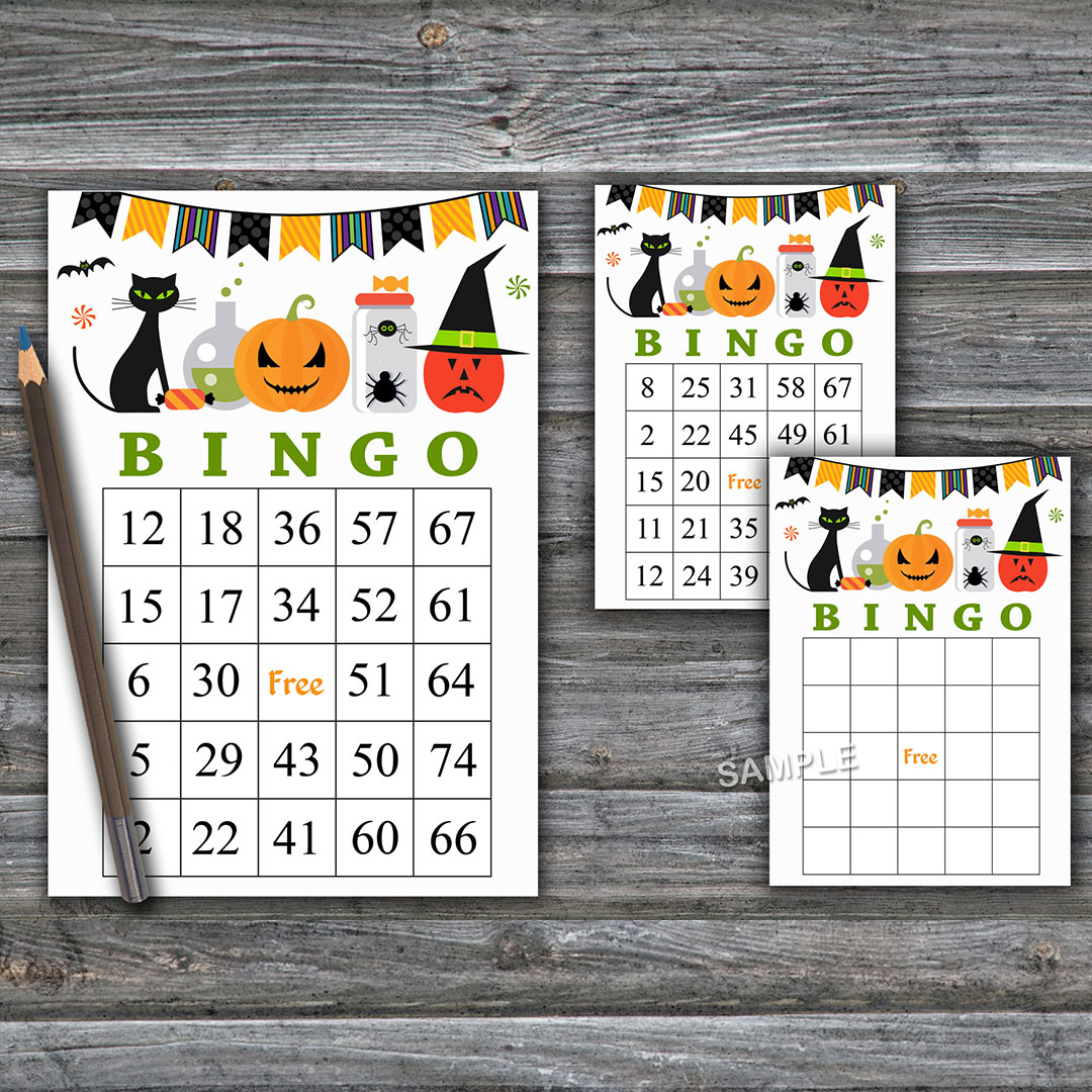 Halloween bingo game,Halloween bingo cards,Halloween Party,6 | Inspire ...