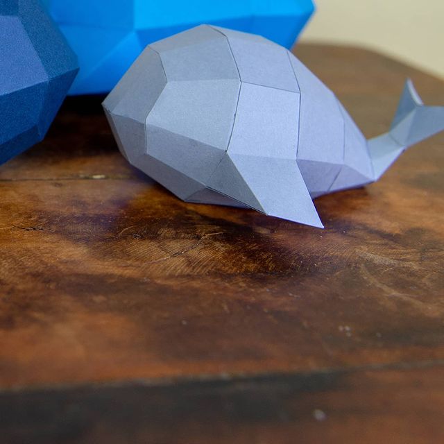 Easy papercraft template, simple whale model, DIY paper craf - Inspire ...