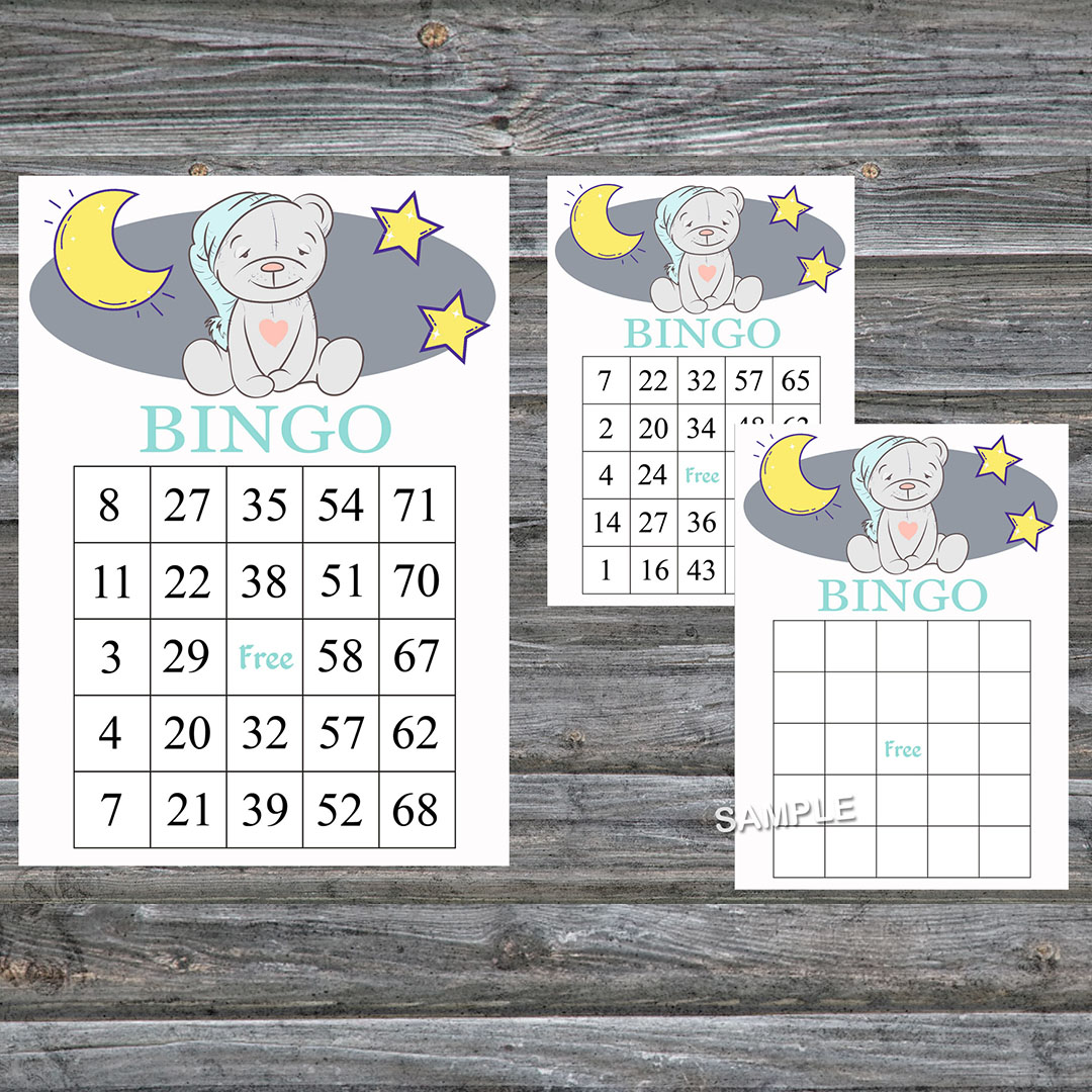 Teddy bear bingo cards,Teddy bear bingo game,Teddy bear prin - Inspire ...