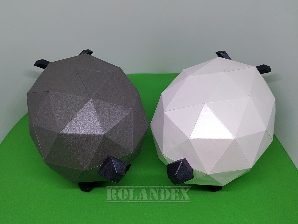 Papercraft Sheep, Paper Model lamb, 3D low poly sculpture Ra - Inspire ...