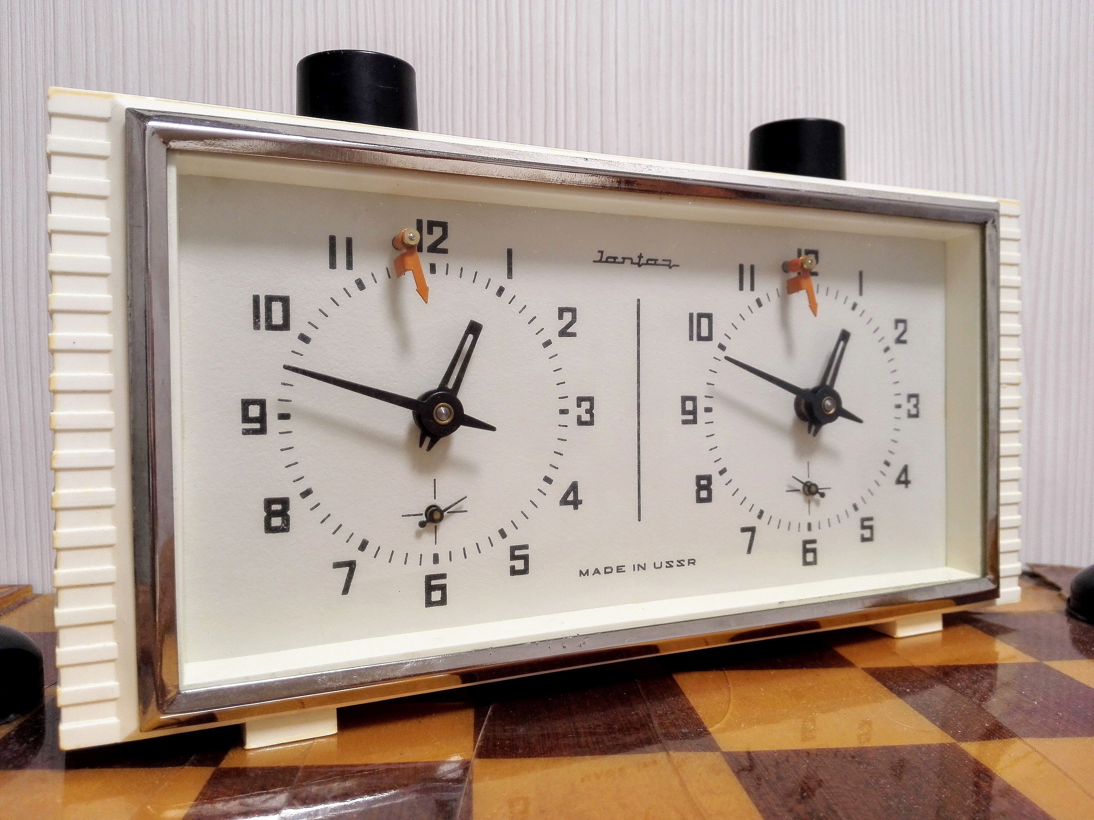 Soviet Chess Clock Jantar. Vintage Mechanical Chess Clock - Inspire Uplift