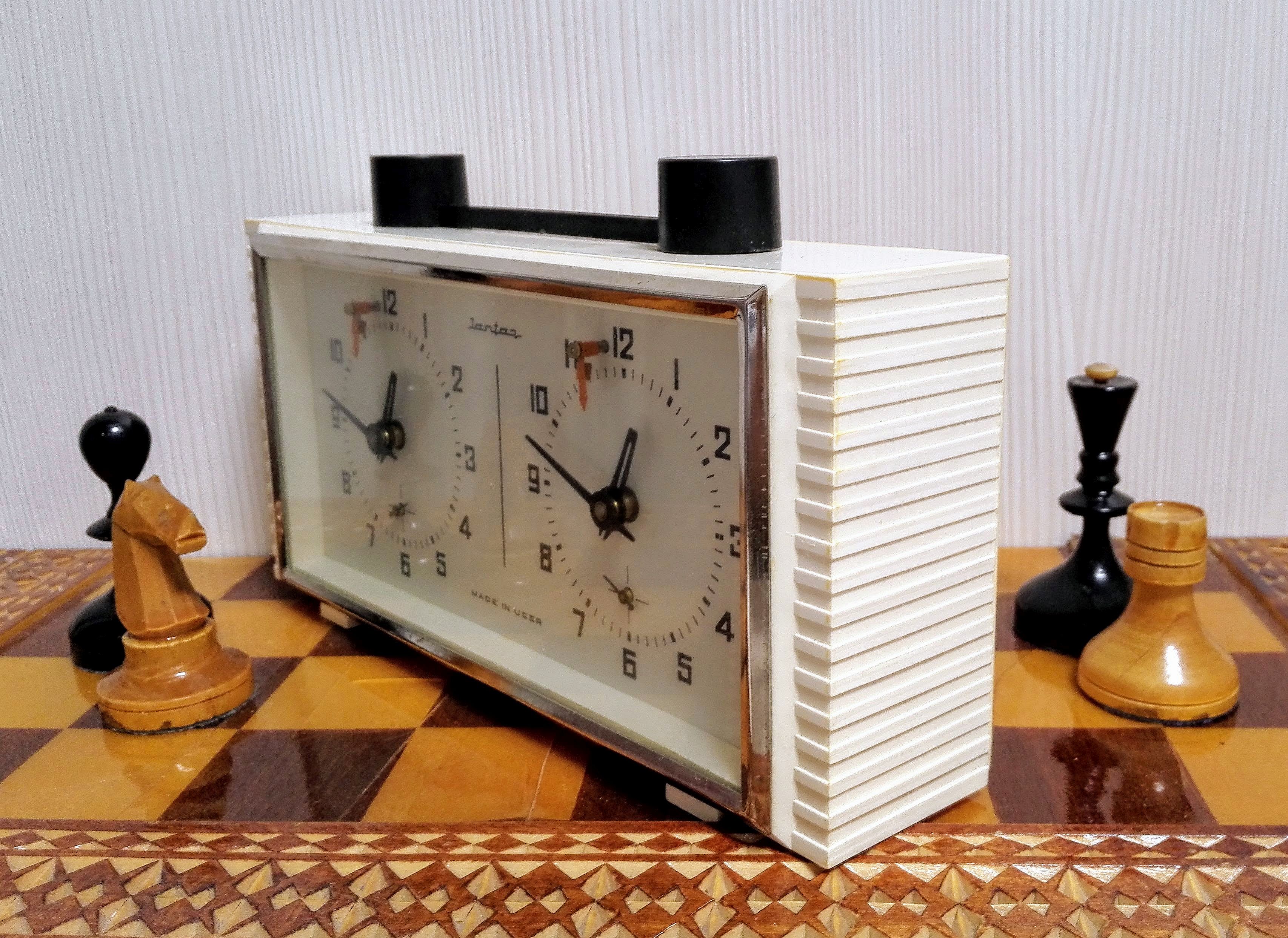 Soviet Chess Clock Jantar. Vintage Mechanical Chess Clock - Inspire Uplift