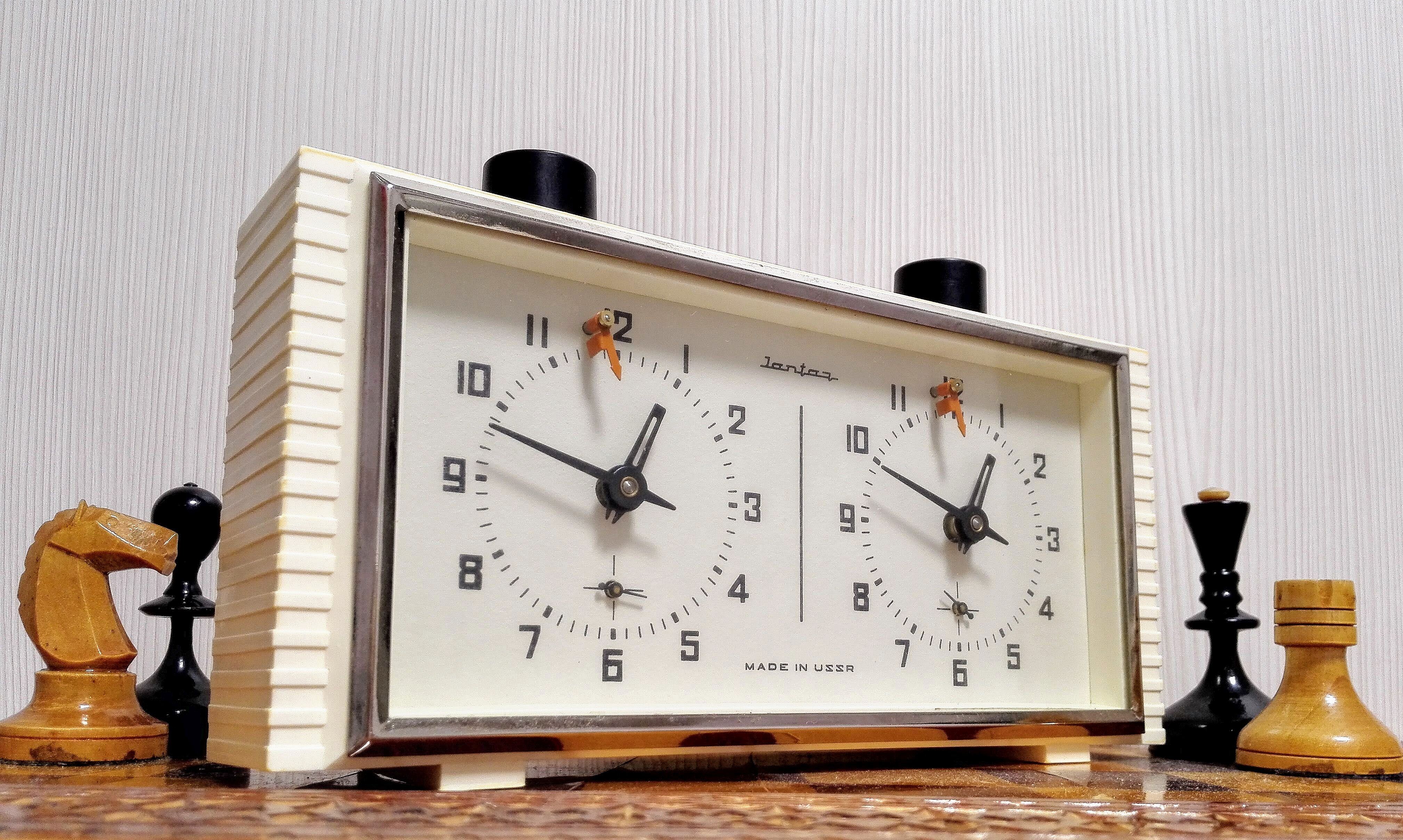 Soviet Chess Clock Jantar. Vintage Mechanical Chess Clock - Inspire Uplift