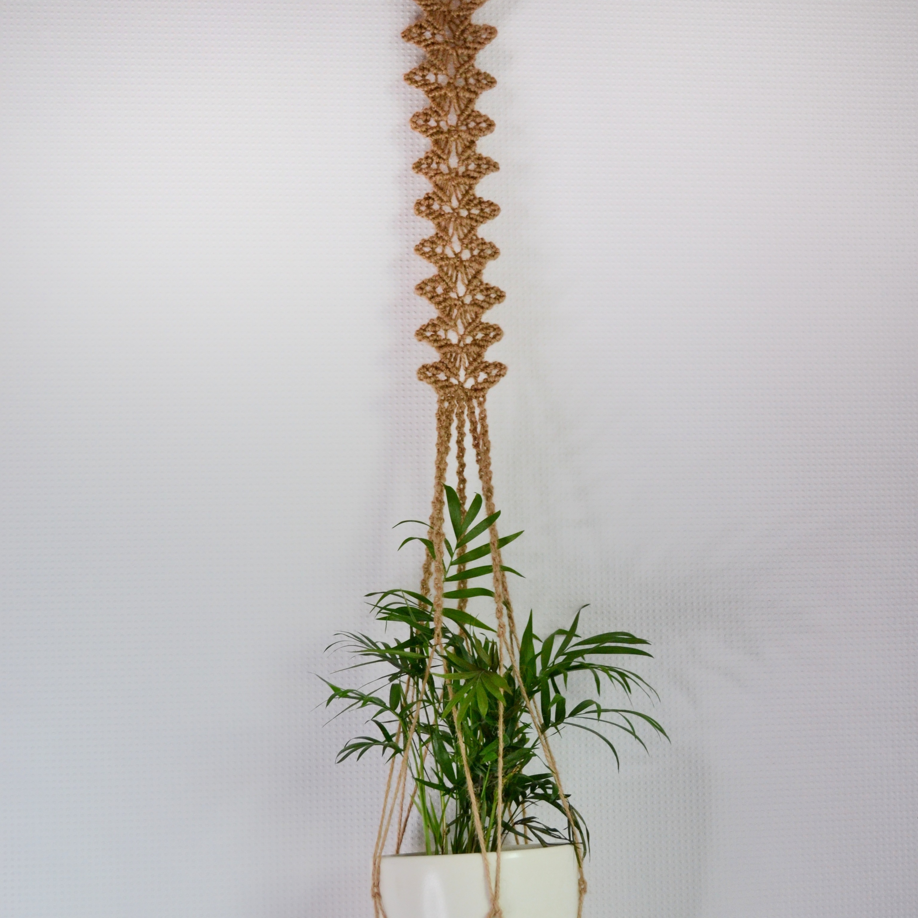 Macrame plant hanger , Jute plant holder | Inspire Uplift