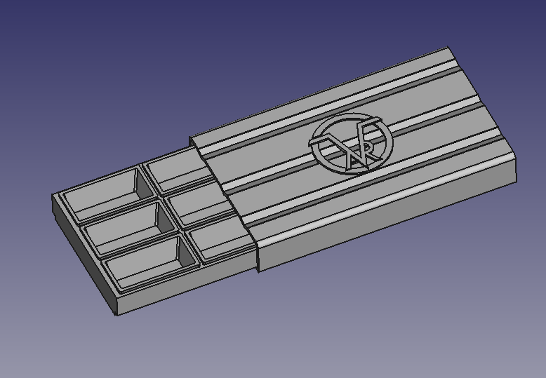 3d model .stl format A case with watercolor cuvettes - Inspire Uplift