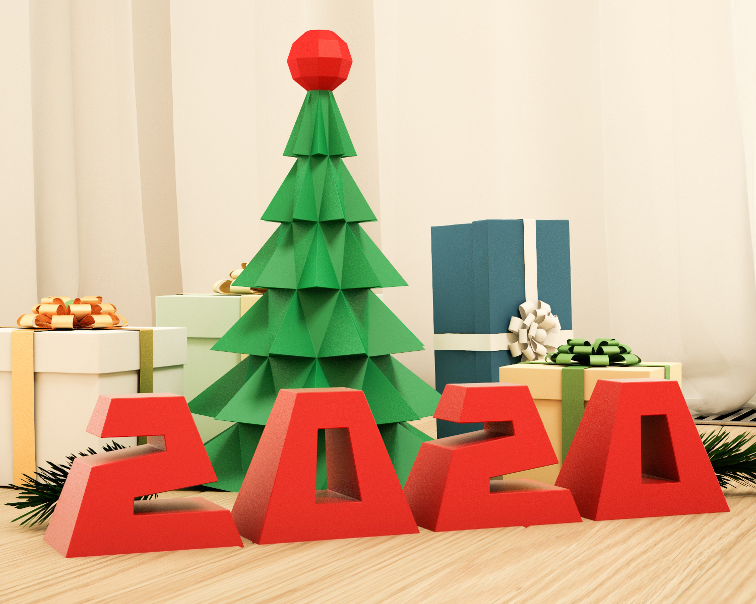 Papercraft Digits, Paper craft numbers model, holiday decor, - Inspire ...