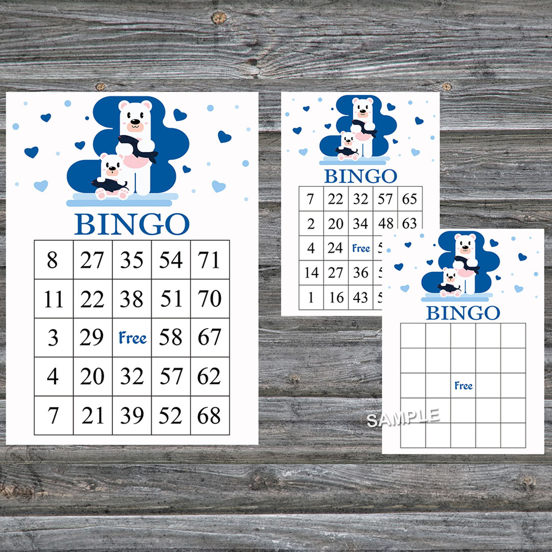 Polar bear bingo cards,Winter animals bingo game,Polar bear | Inspire ...