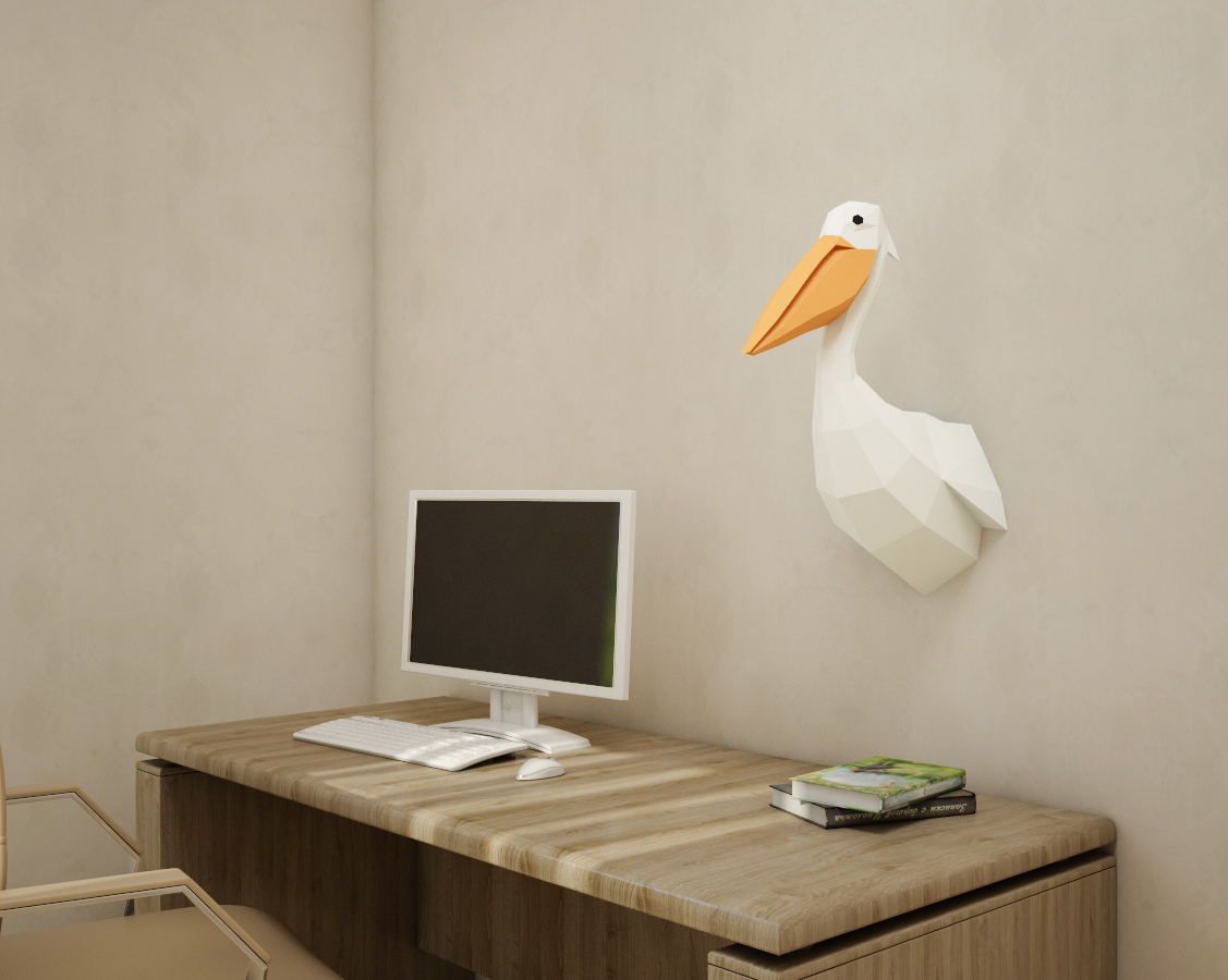 DIY Paper Pelican 3D, Papercraft sculpture, Paper craft mode - Inspire ...