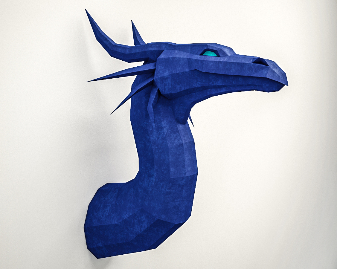 Papercraft Dragon 3D, DIY Paper Craft project, Sculpture hom - Inspire ...
