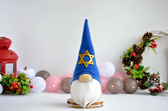 Jewish Gnome - Hanukkah Gnome Star of David Gnome | Inspire Uplift