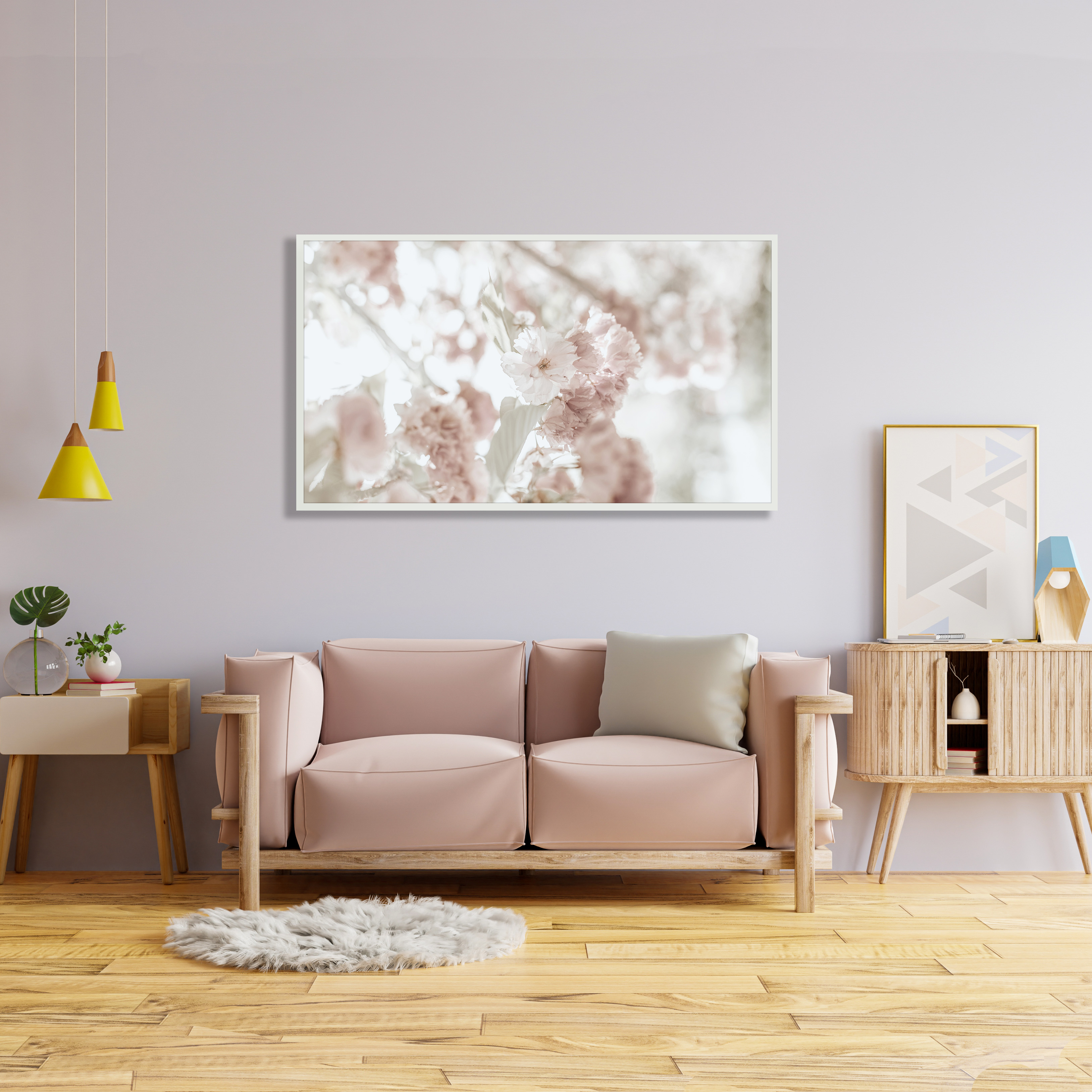 Samsung Frame TV Art | 4k Soft Pink Flowers Art For The Fram - Inspire ...