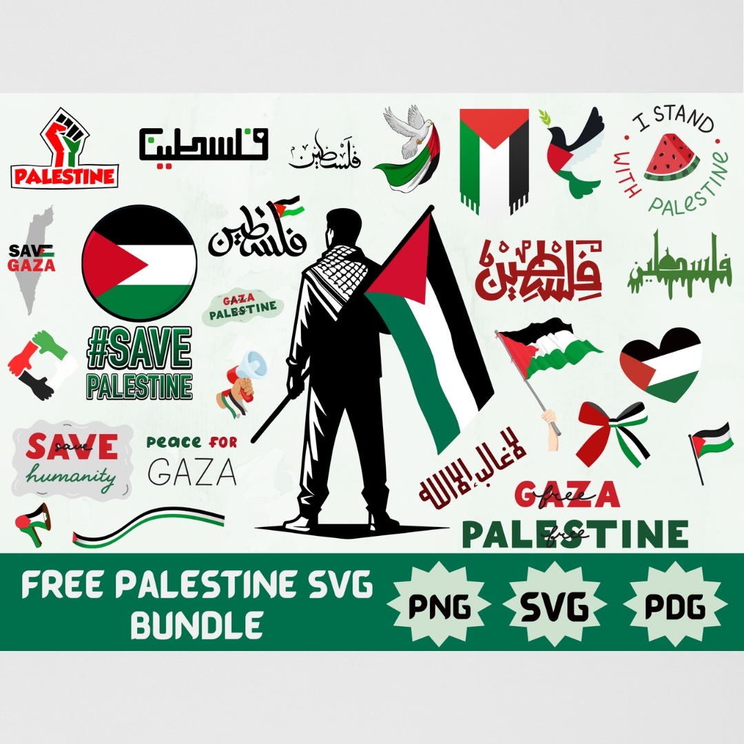 Free Palestine-Gaza SVG Bundle-SVGThread | Inspire Uplift