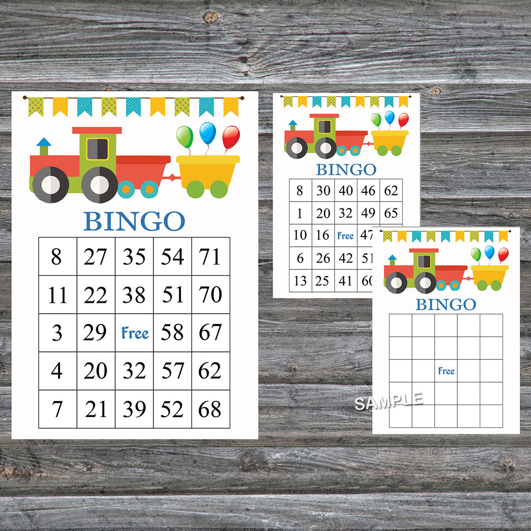 Toy train bingo cards,Toy train bingo game,Toy train printab - Inspire ...