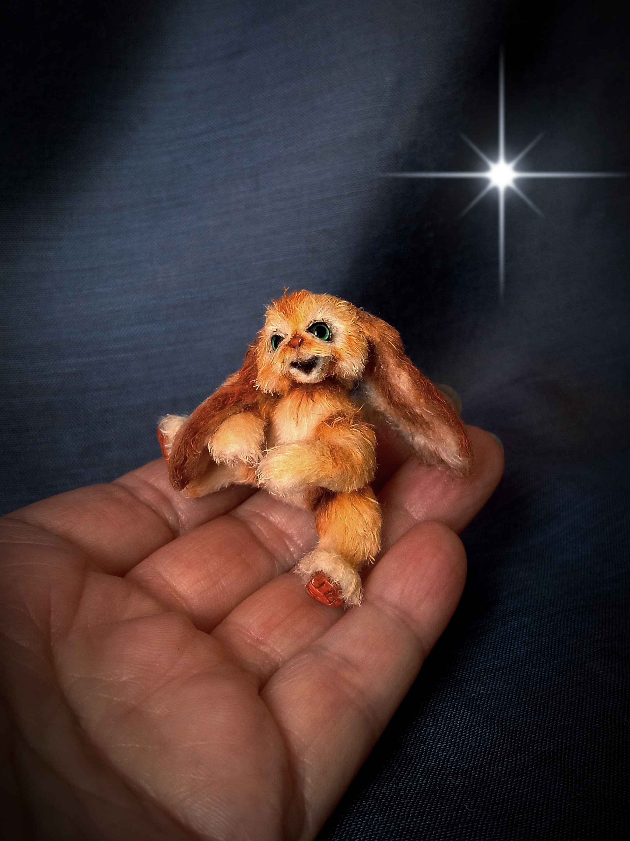 Miniature plush red Bunny | Inspire Uplift