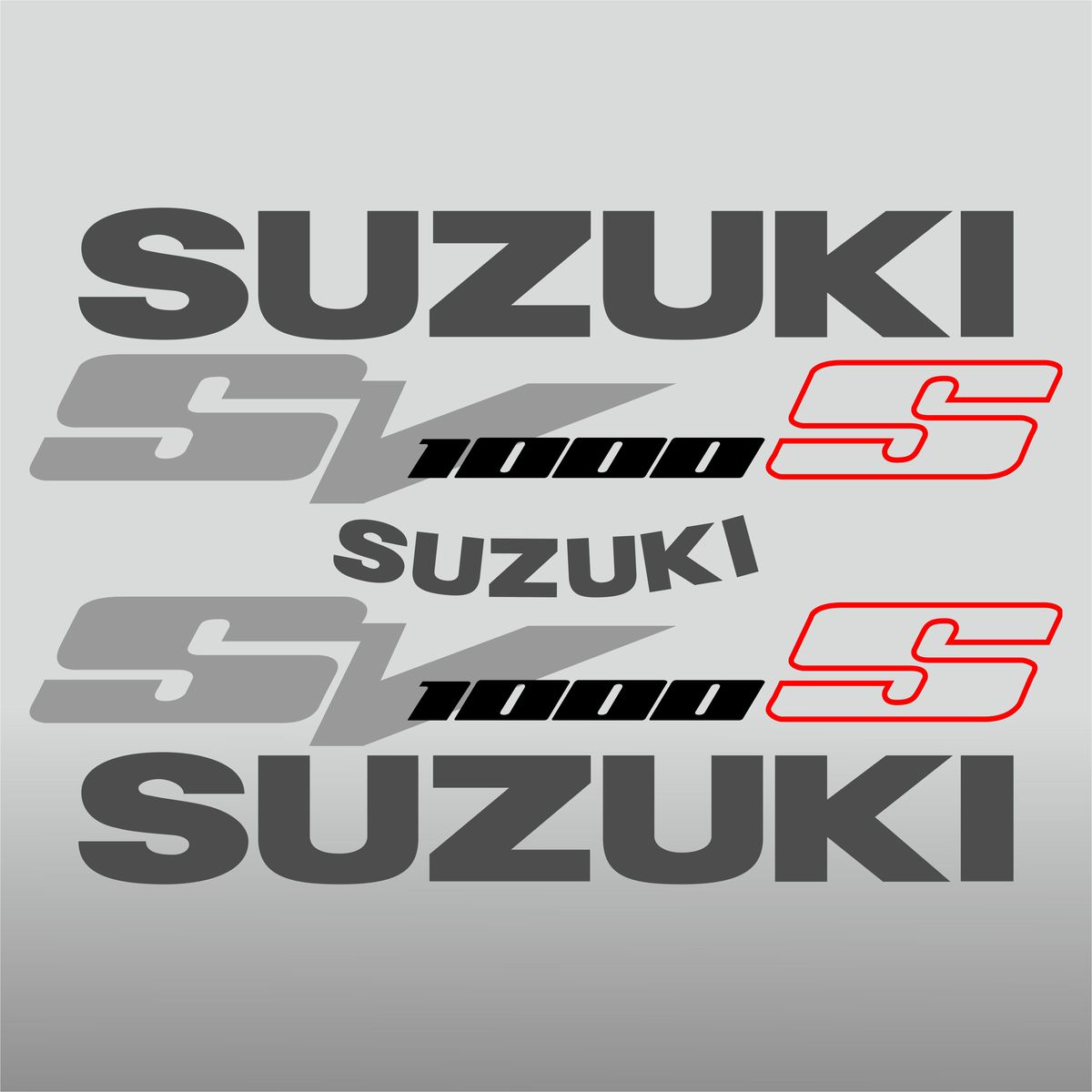 Graphic vinyl decals for Suzuki SV 1000 motorcycle 2003-2008 - Inspire ...