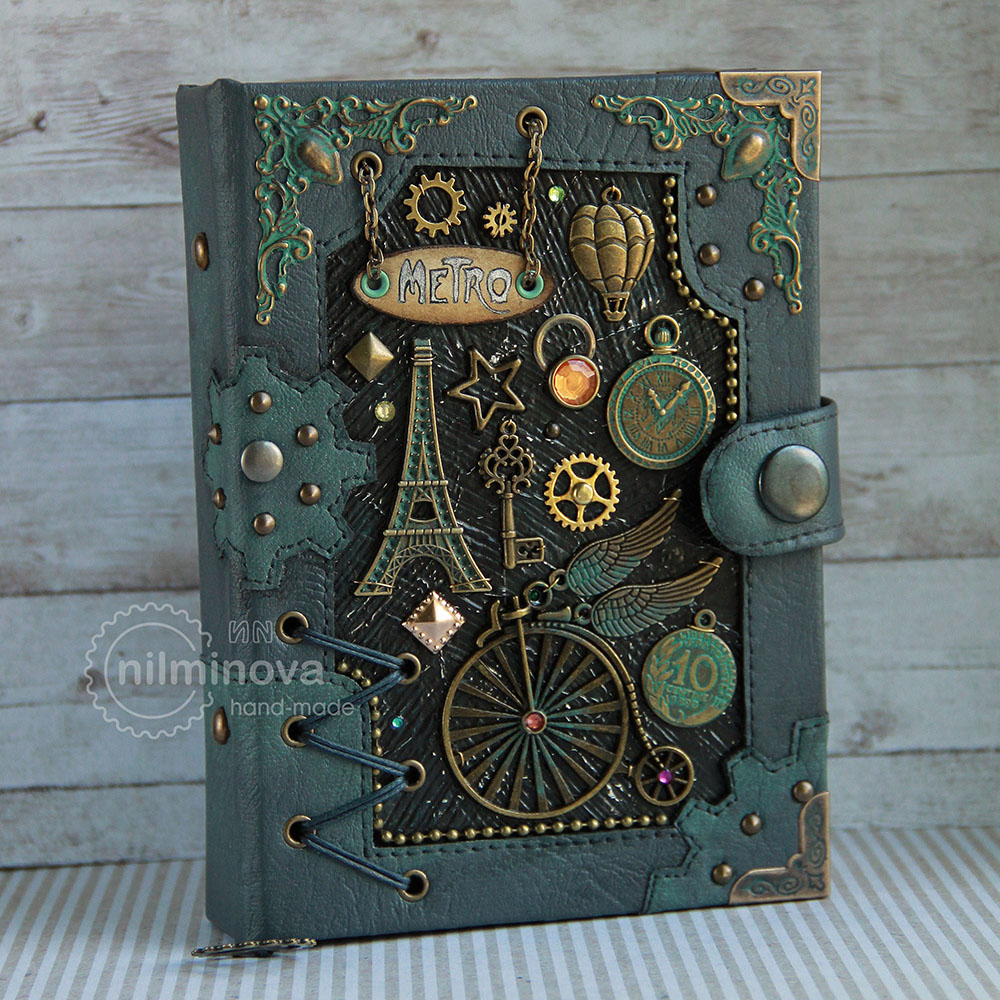 Steampunk notebook "Paris from Steampunk" blank diary sci fi | Inspire ...