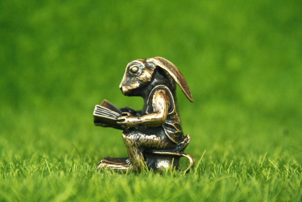 Figurine Werewolf, Wolf statuette, miniature of bronze, meta - Inspire ...