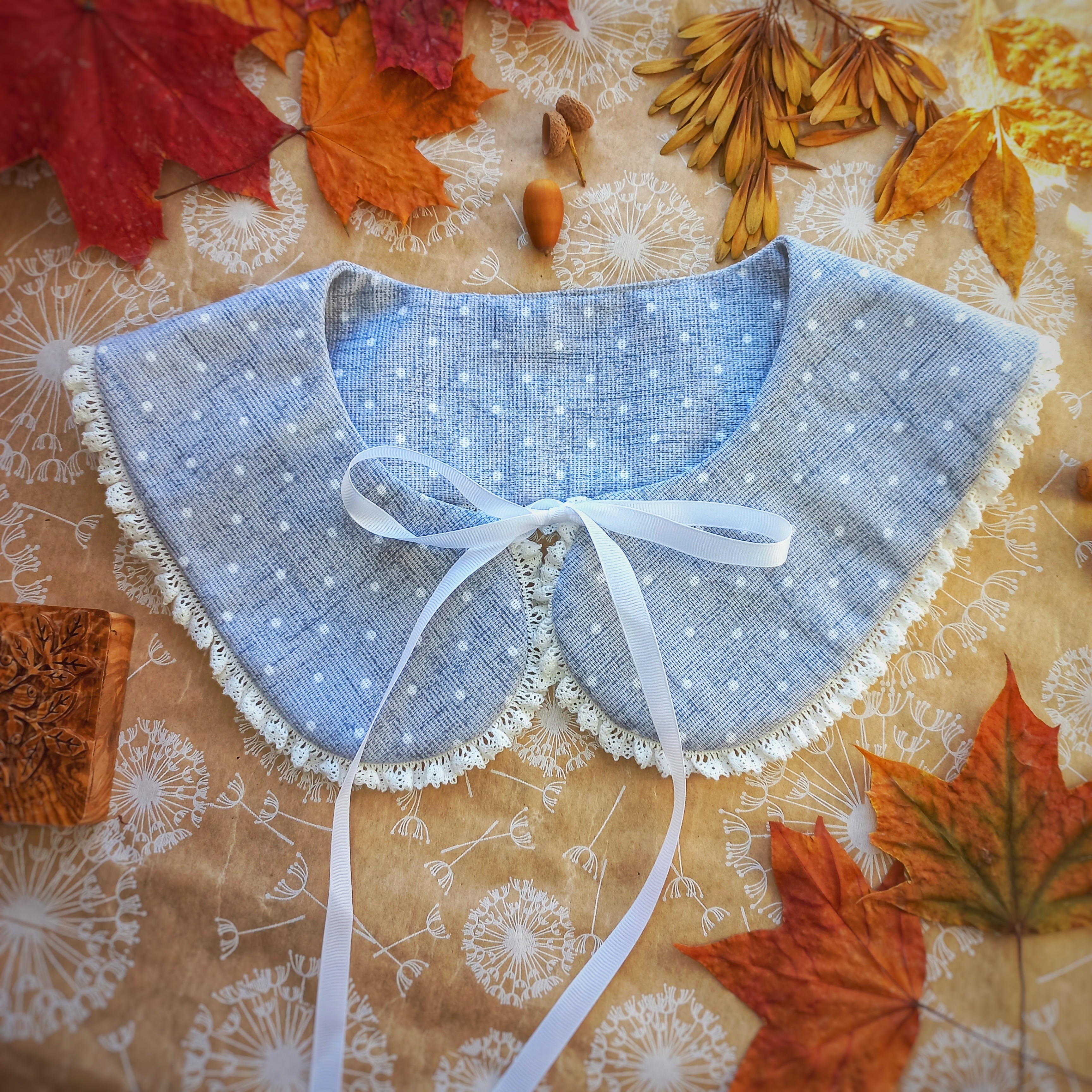 Detachable collar, linen clothing, kawaii accessories, mori - Inspire ...