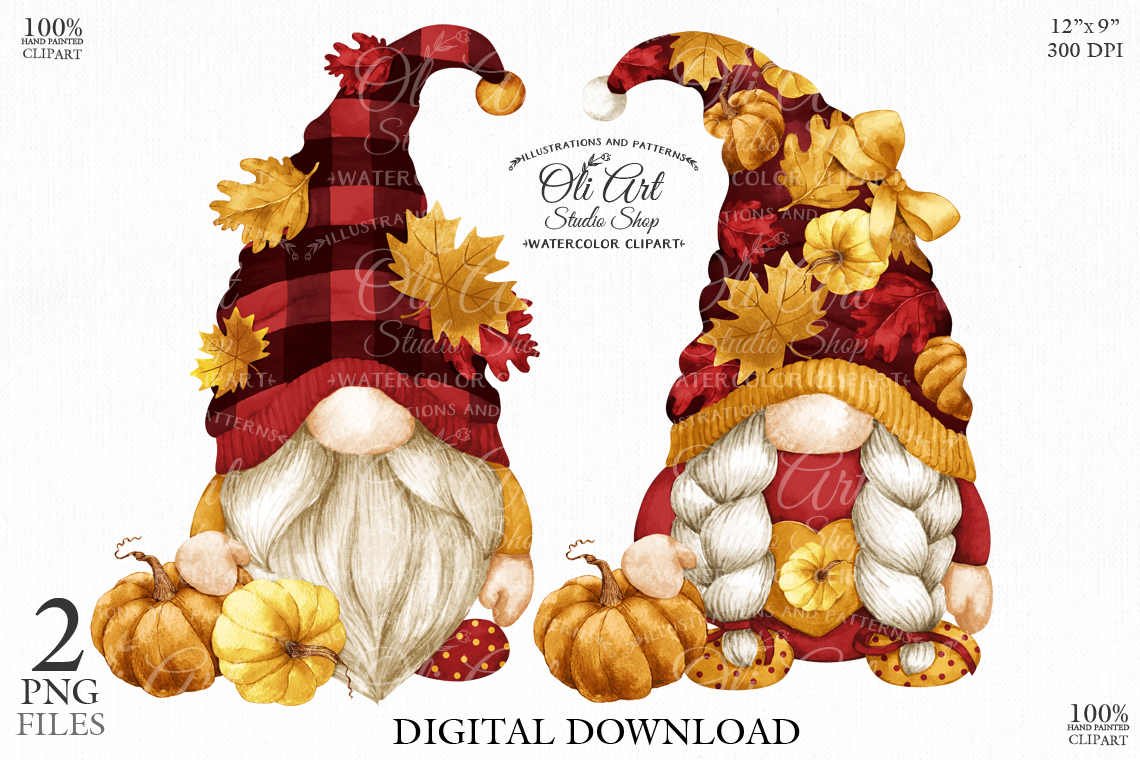 Fall gnomes clipart PNG, Autumn pumpkins, cute characters, h | Inspire ...
