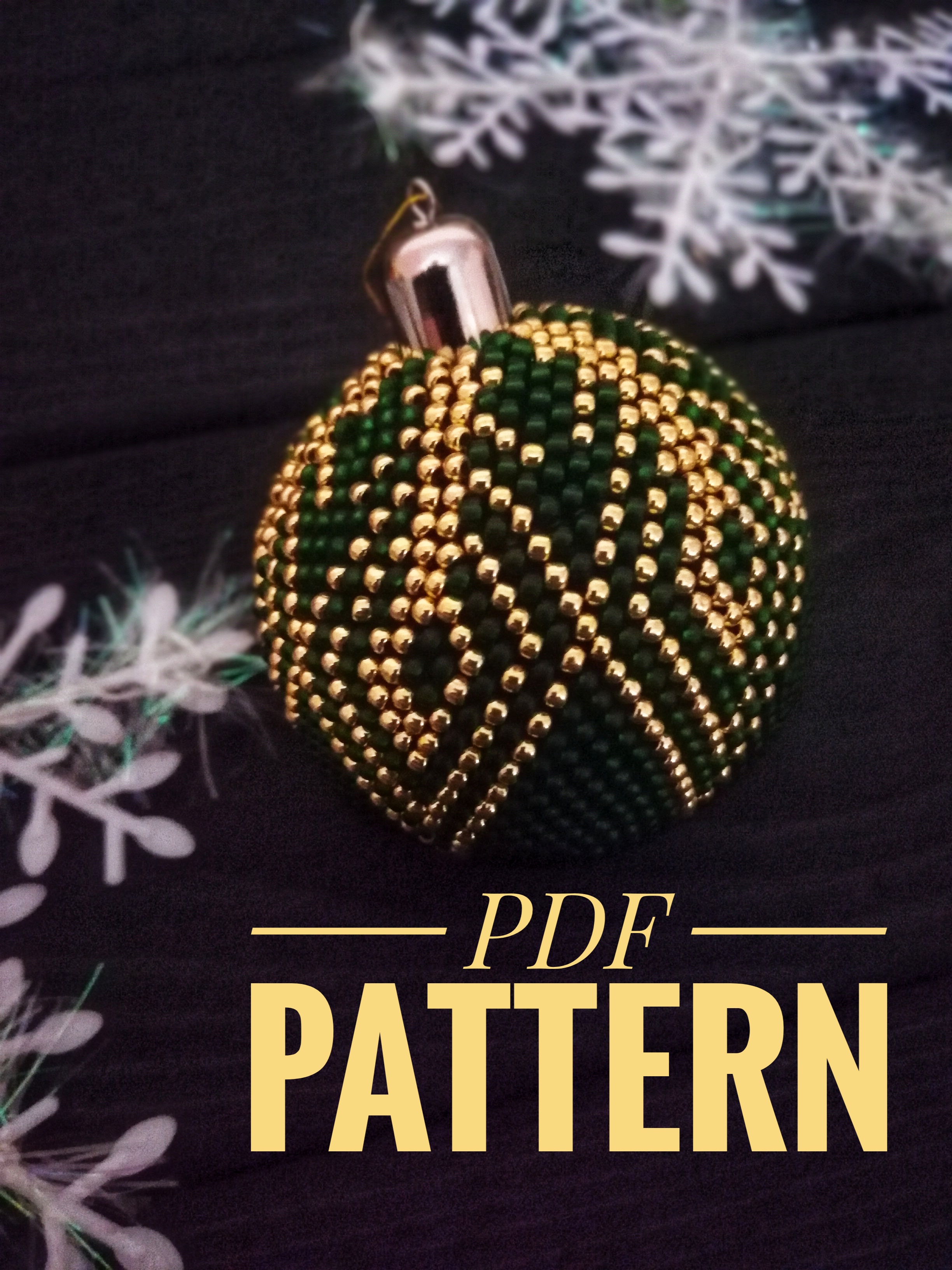 PATTERN Bead ball toy for Christmas tree , Ball toy for Chri - Inspire ...