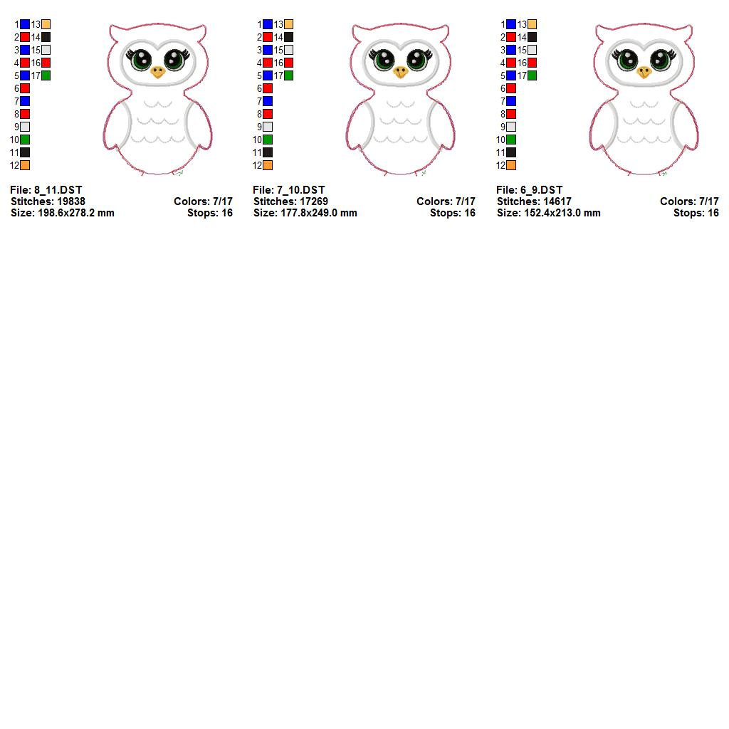Owl Stuffed toy ITH Pattern in The Hoop Machine embroidery d - Inspire ...