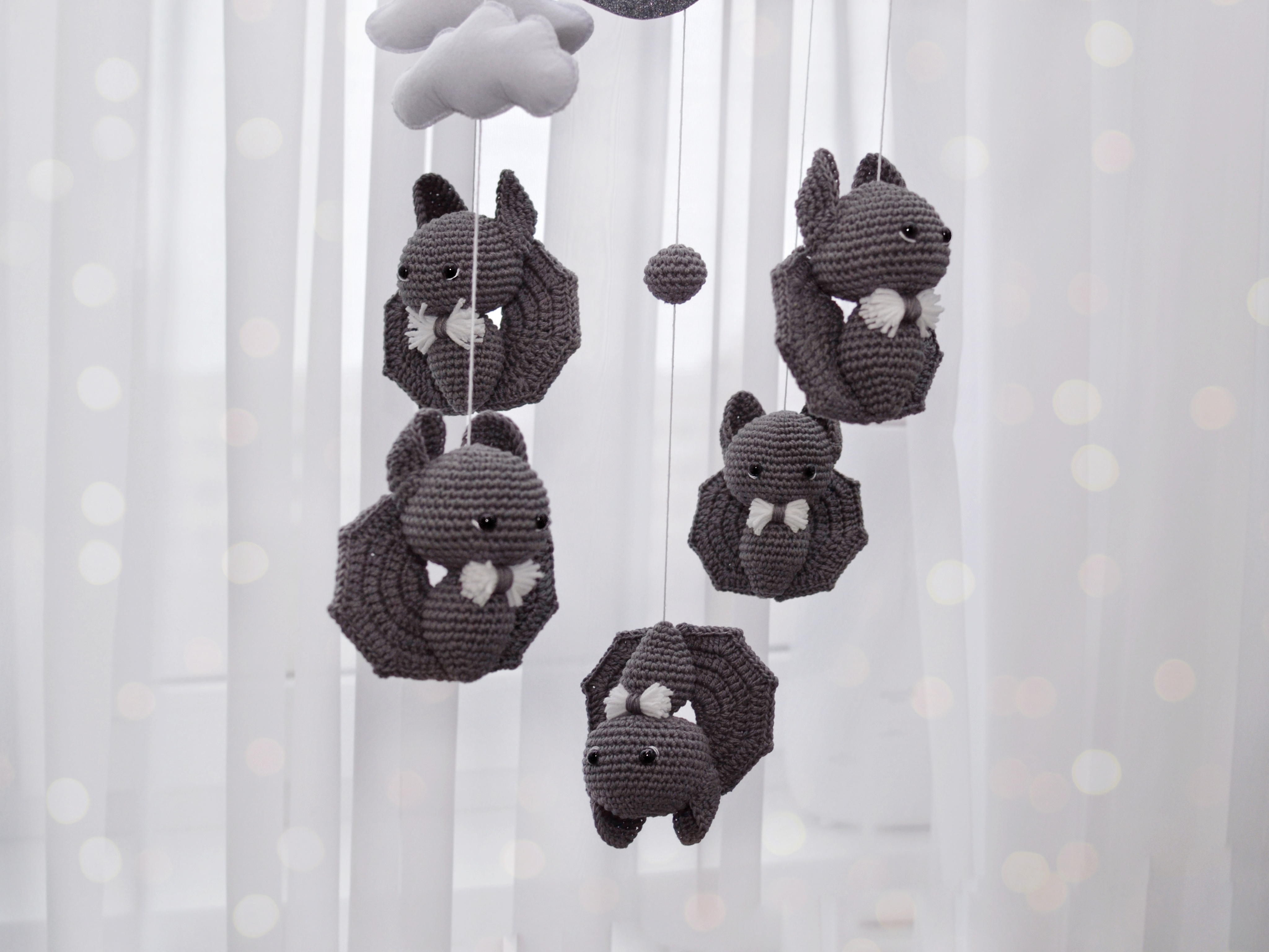 Mobile Bats, crochet mobile,baby crib mobile,expecting mom g - Inspire ...
