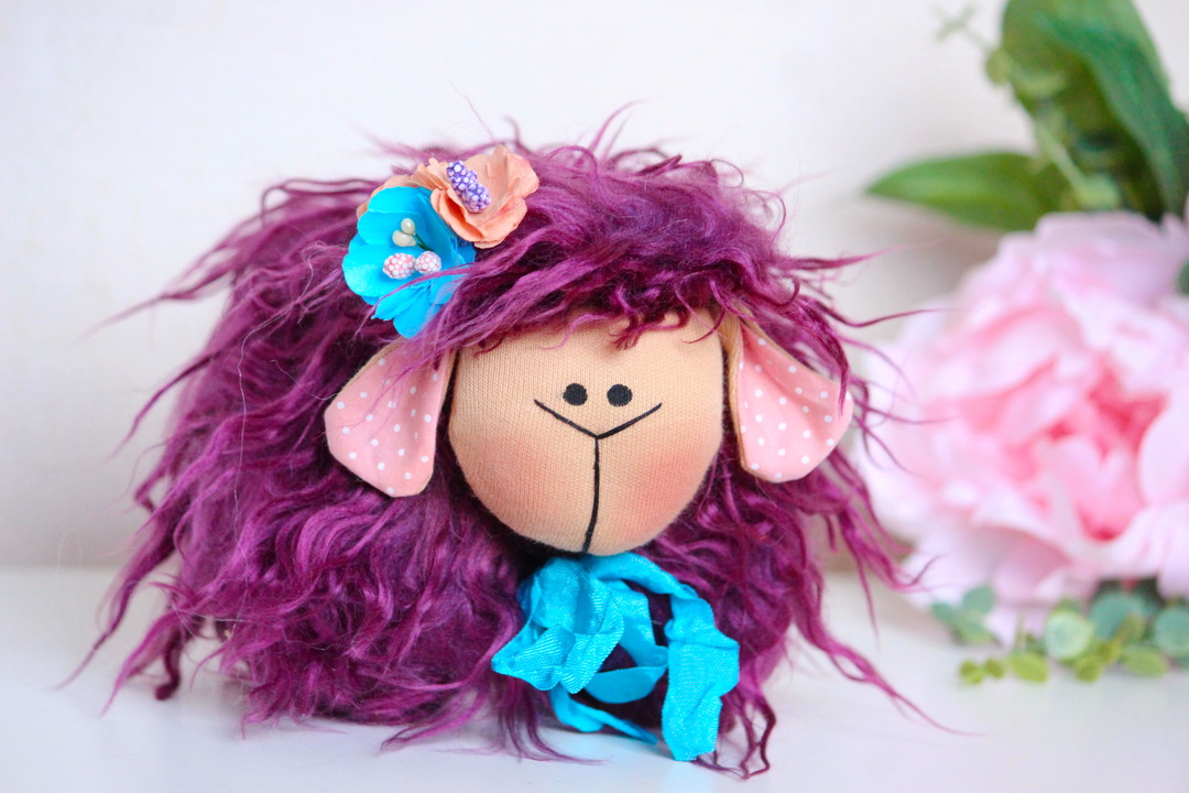 Sheep stuffed animal / Fluffy Lamb / Farmhouse home decor /a - Inspire ...