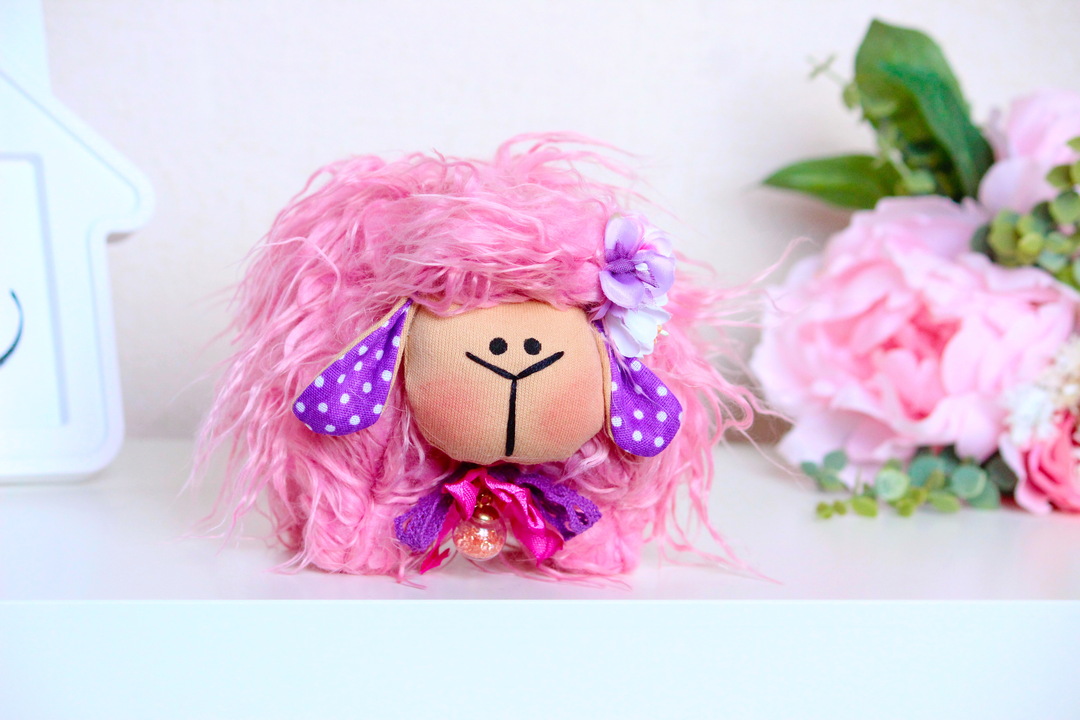 Sheep stuffed animal / Fluffy Lamb / Farmhouse home decor /a - Inspire ...