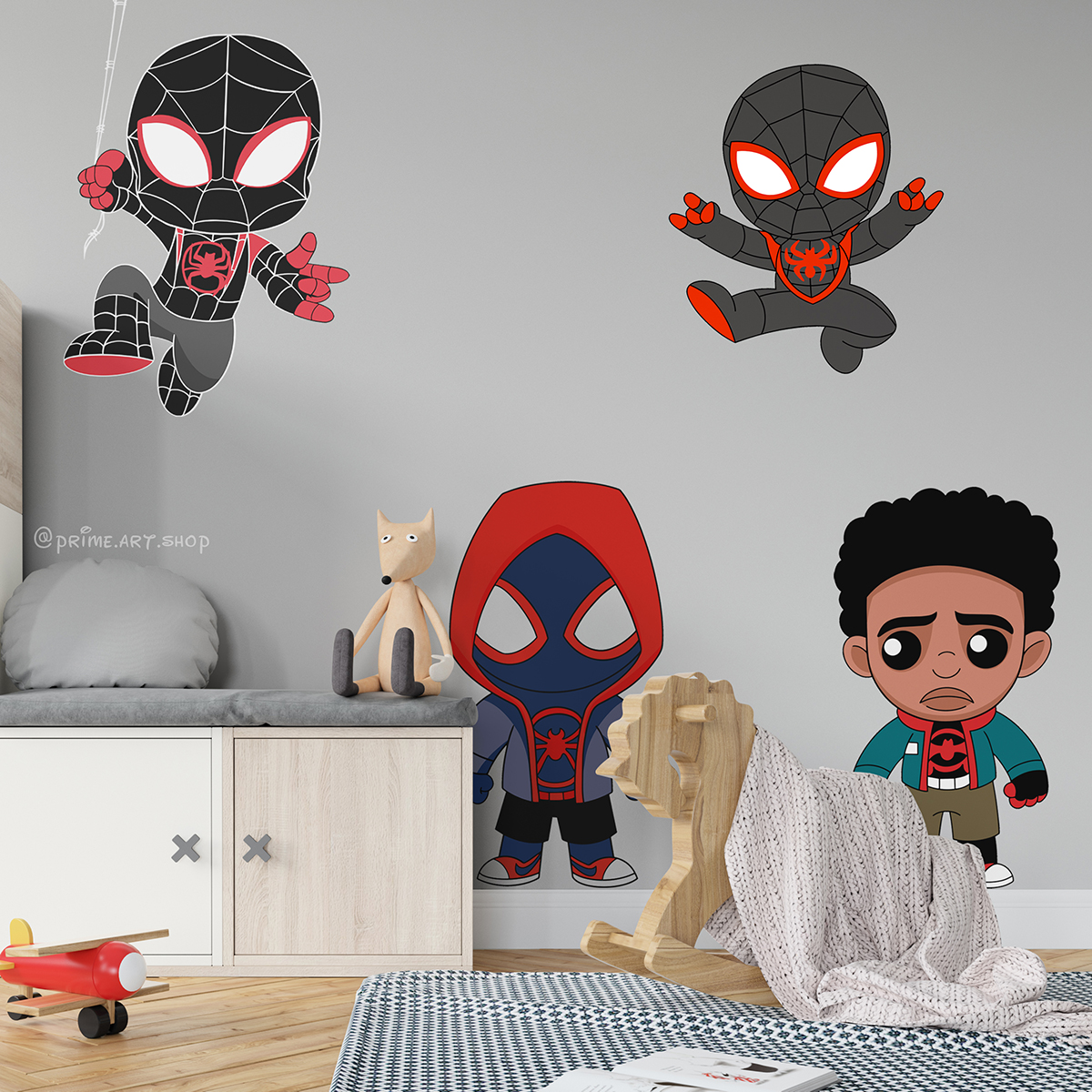Boy Miles Morales Svg cut file, Chibi Spiderman spiderverse - Inspire ...