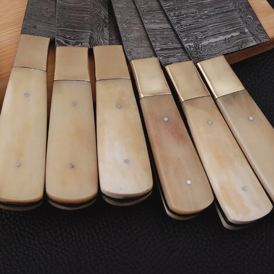 Custom Handmade Hand Forged Damascus Steel Chef Knife Sets K - Inspire ...