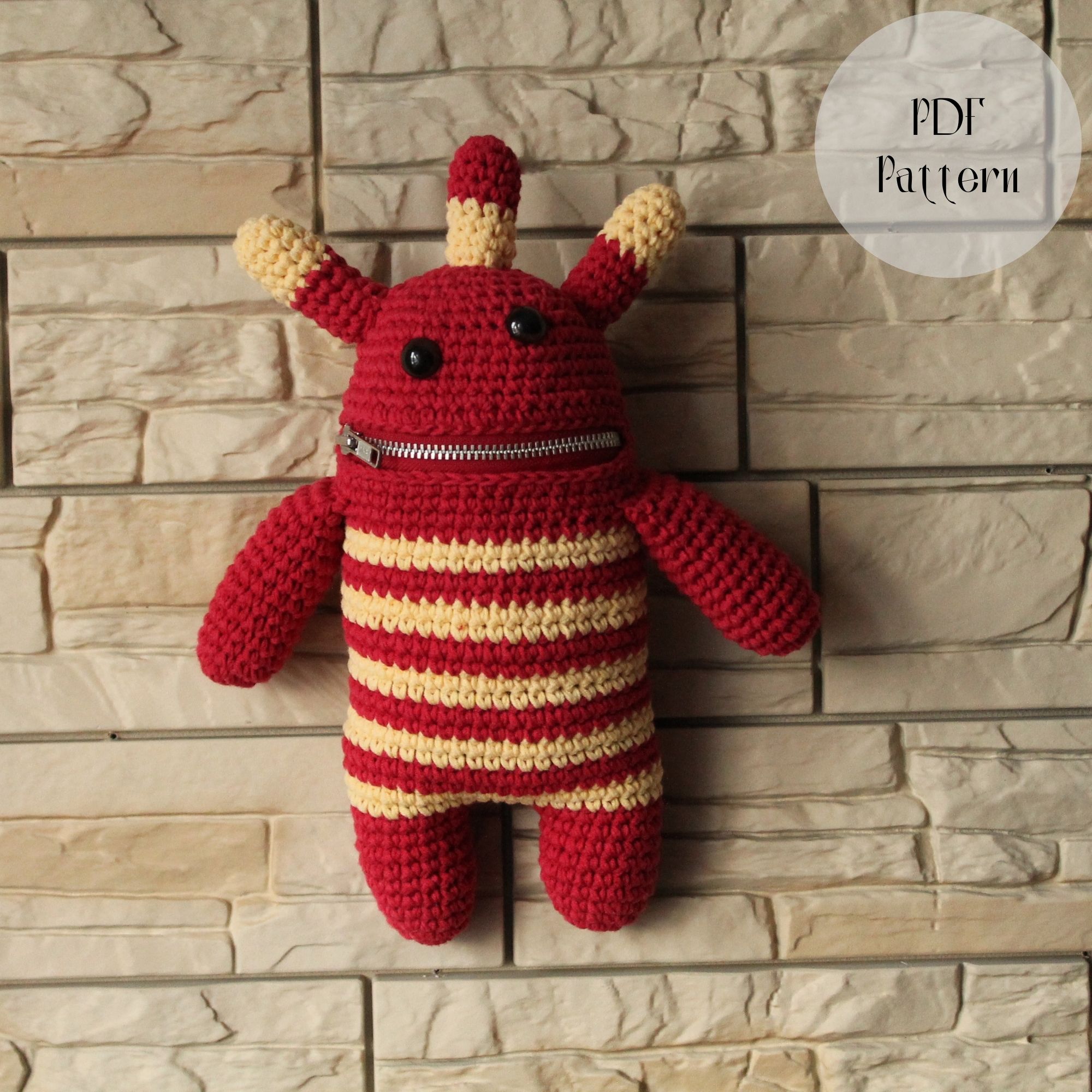 Crochet pattern monster, Crochet pattern toy, Crochet patter - Inspire ...