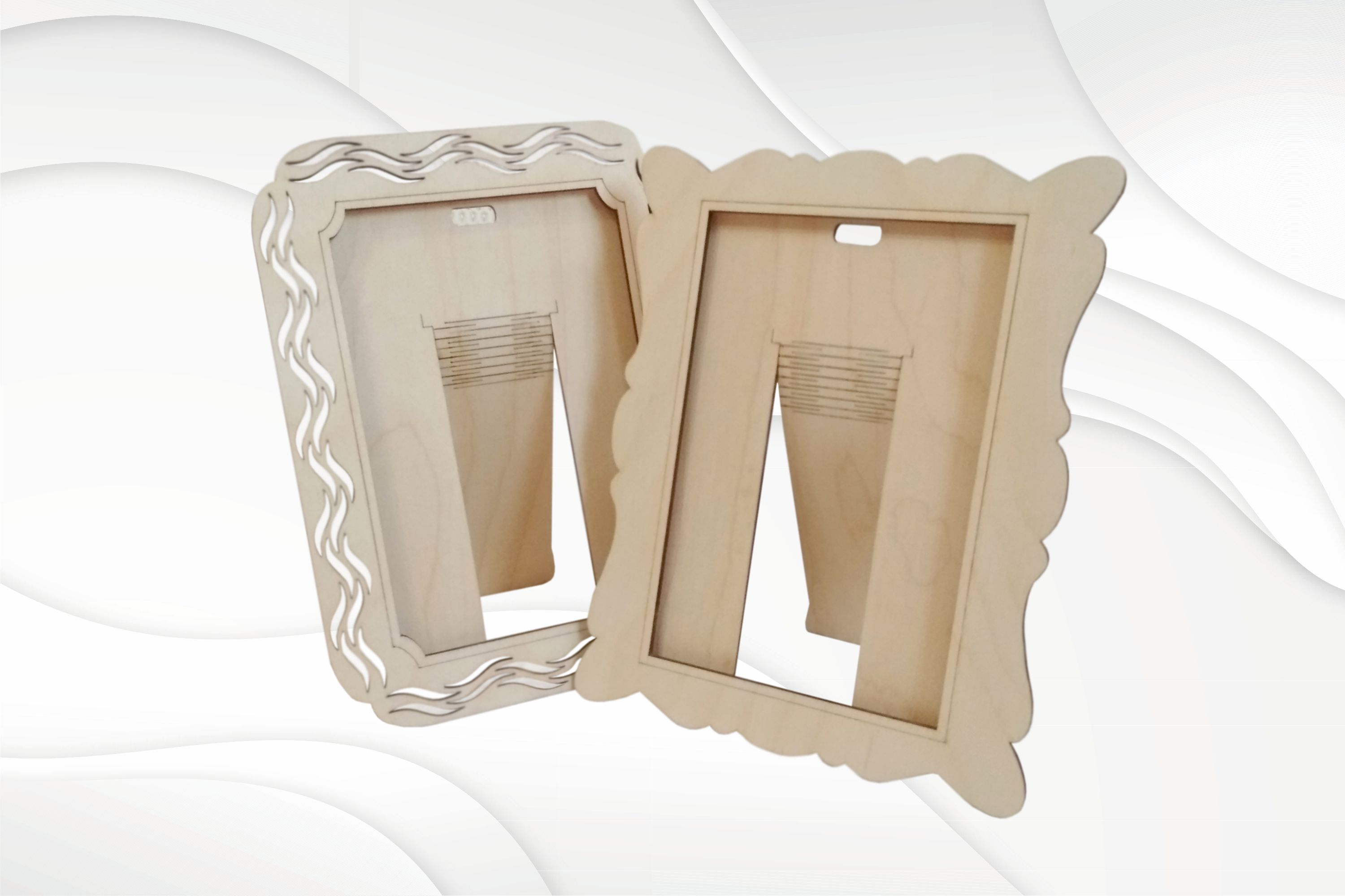 Photo Frame 2 pattern, laser cutting design. Laser cut file, - Inspire ...