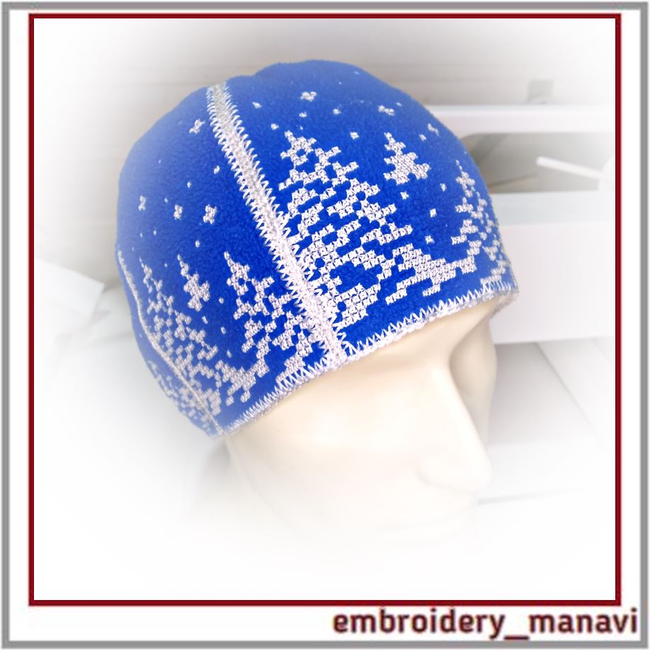 In the hoop Hat cross stitch Machine embroidery design. - Inspire Uplift