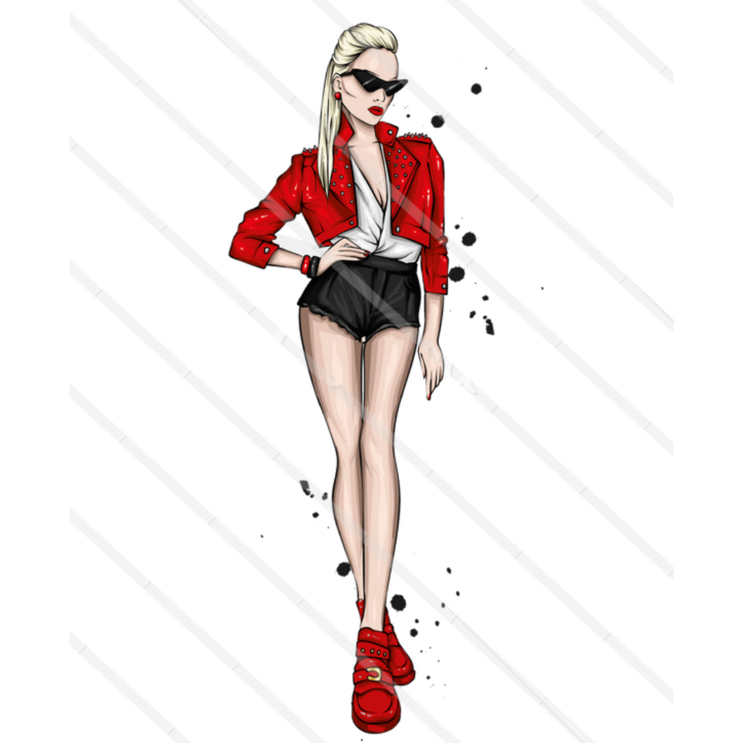 Fashion girl Clipart ,chic glam clipart,Beautiful girl styli - Inspire ...