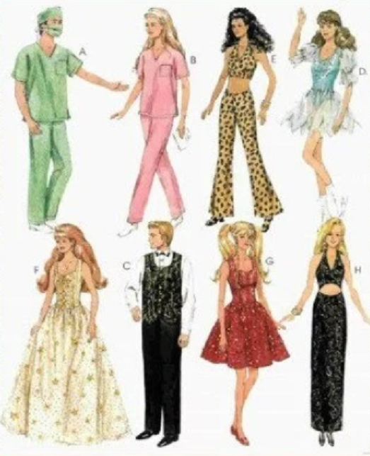 Digital | Vintage Barbie Sewing Pattern | Wardrobe Clothes f | Inspire ...