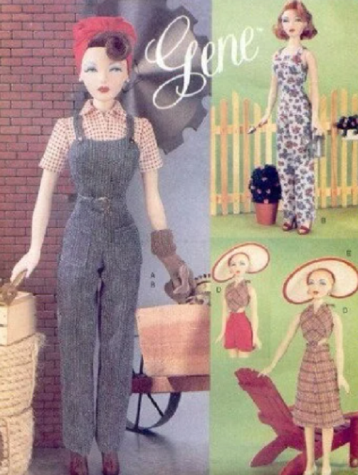 Digital Vintage Dolls Sewing Pattern Wardrobe Clothes Fo Inspire Uplift