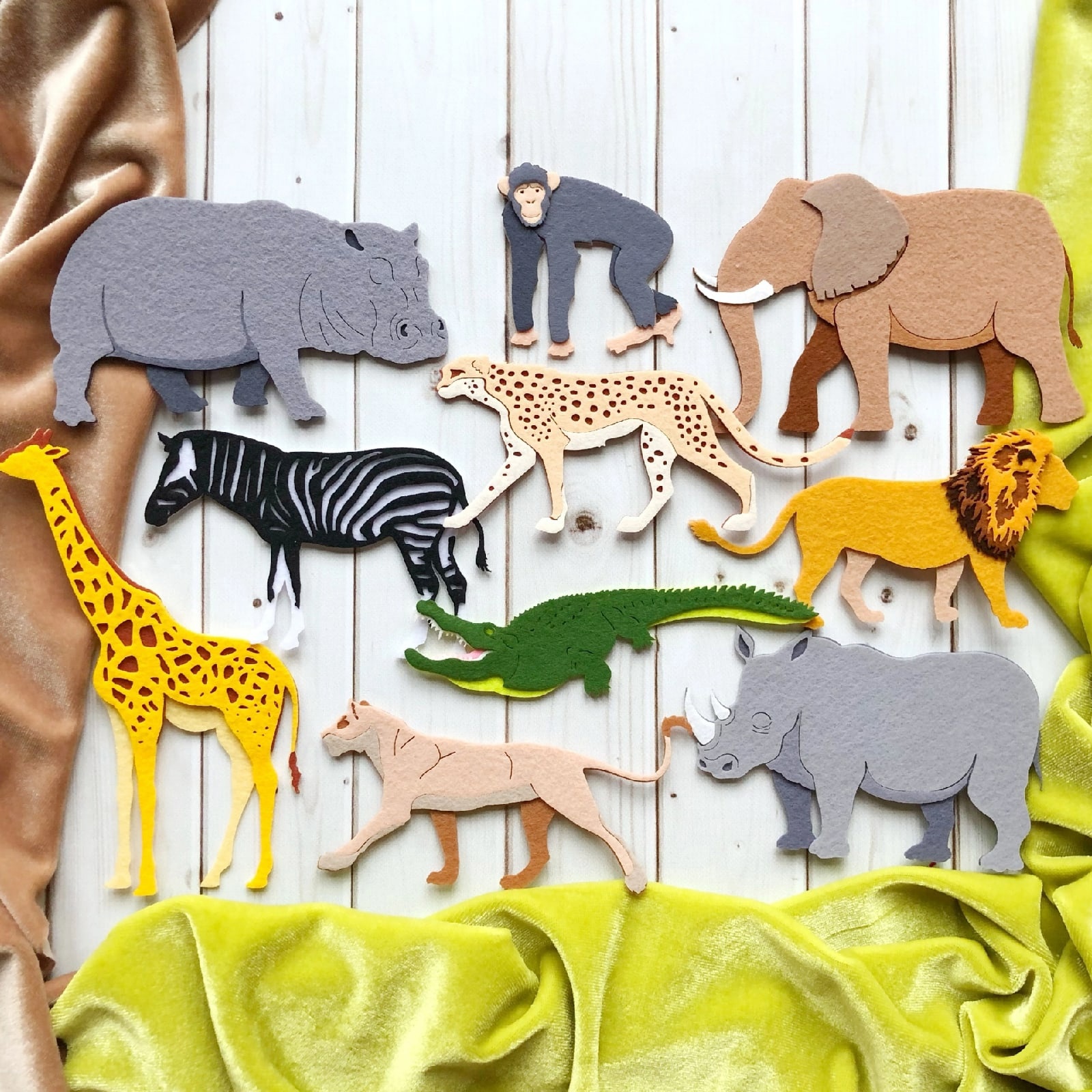 Laser cut parts, African animals, Felt board pattern, Felt s | Inspire ...