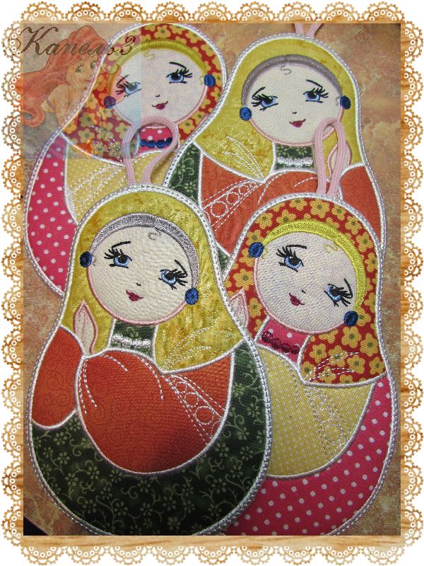 ITH design Digital embroidery Patterns "Nesting doll - Matry | Inspire ...